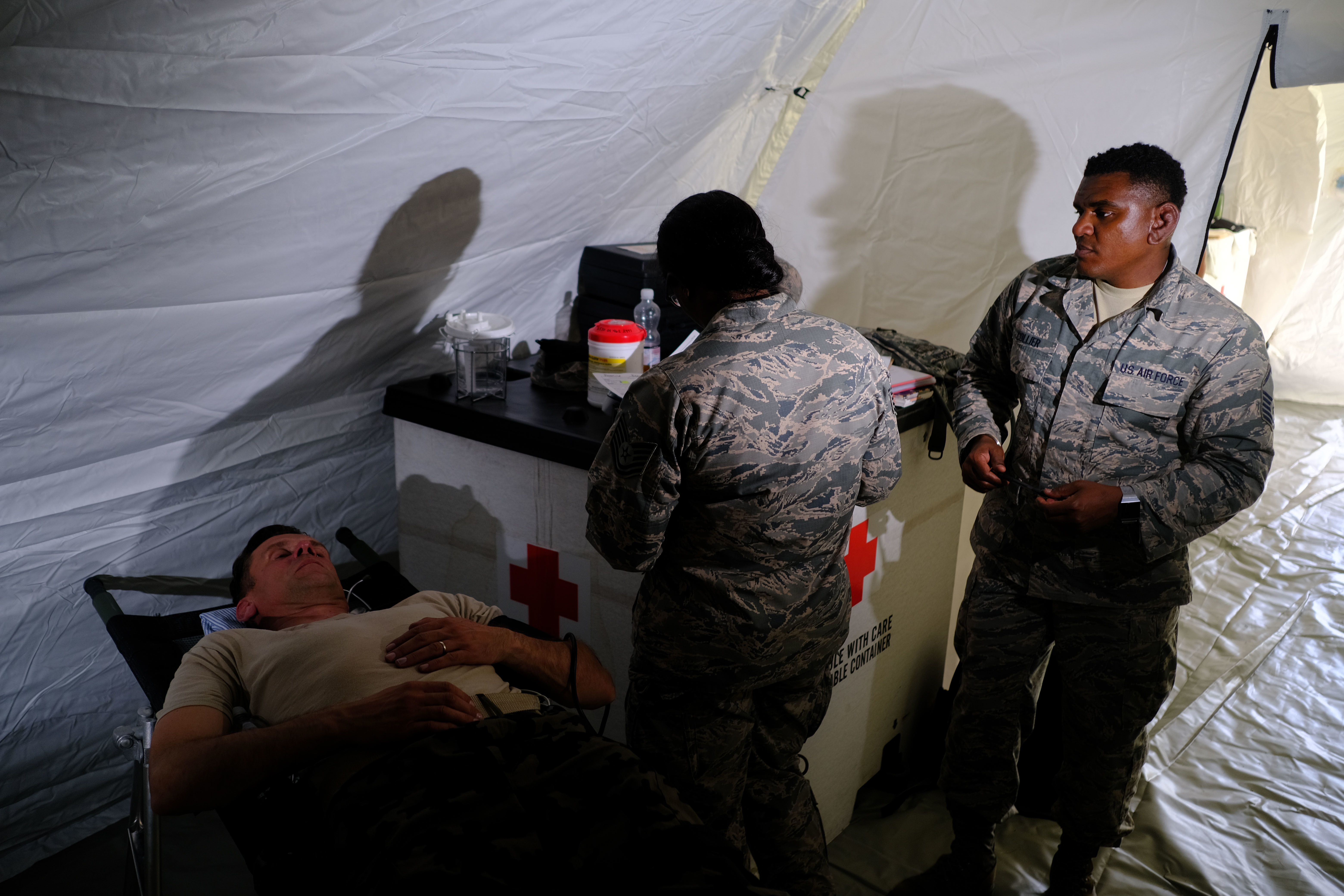Air Force Reserve Airmen conduct medical training during Immediate ...