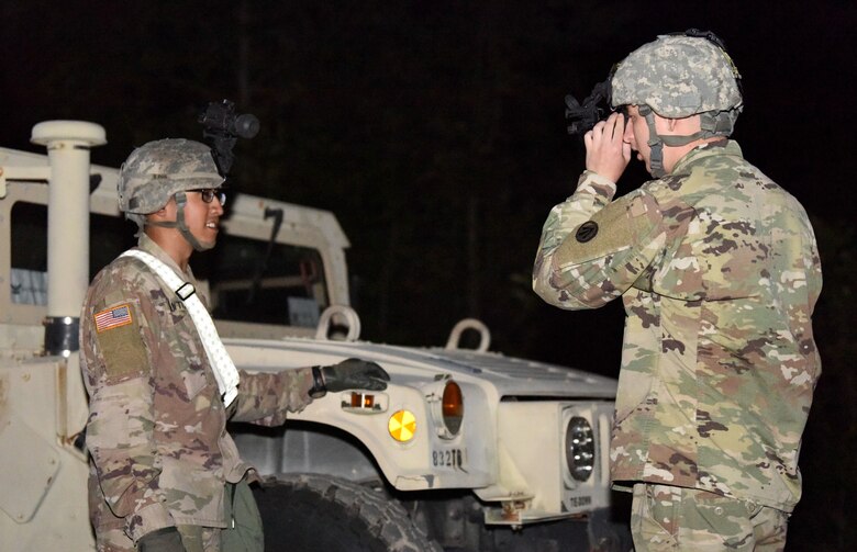 Soldiers participate in night vision convoy training > Joint Base ...