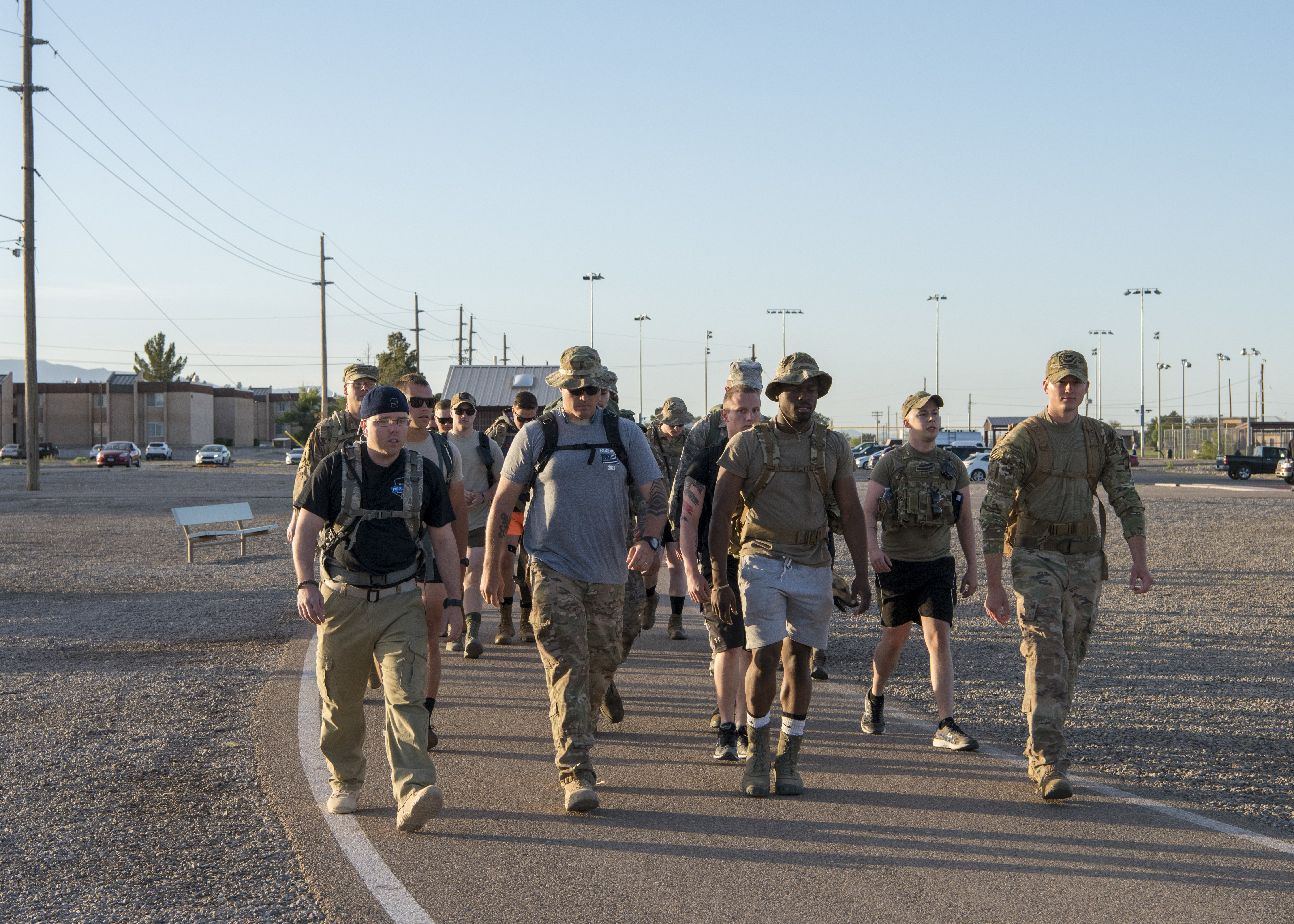 The crew in blue/ABU > Holloman Air Force Base > Display