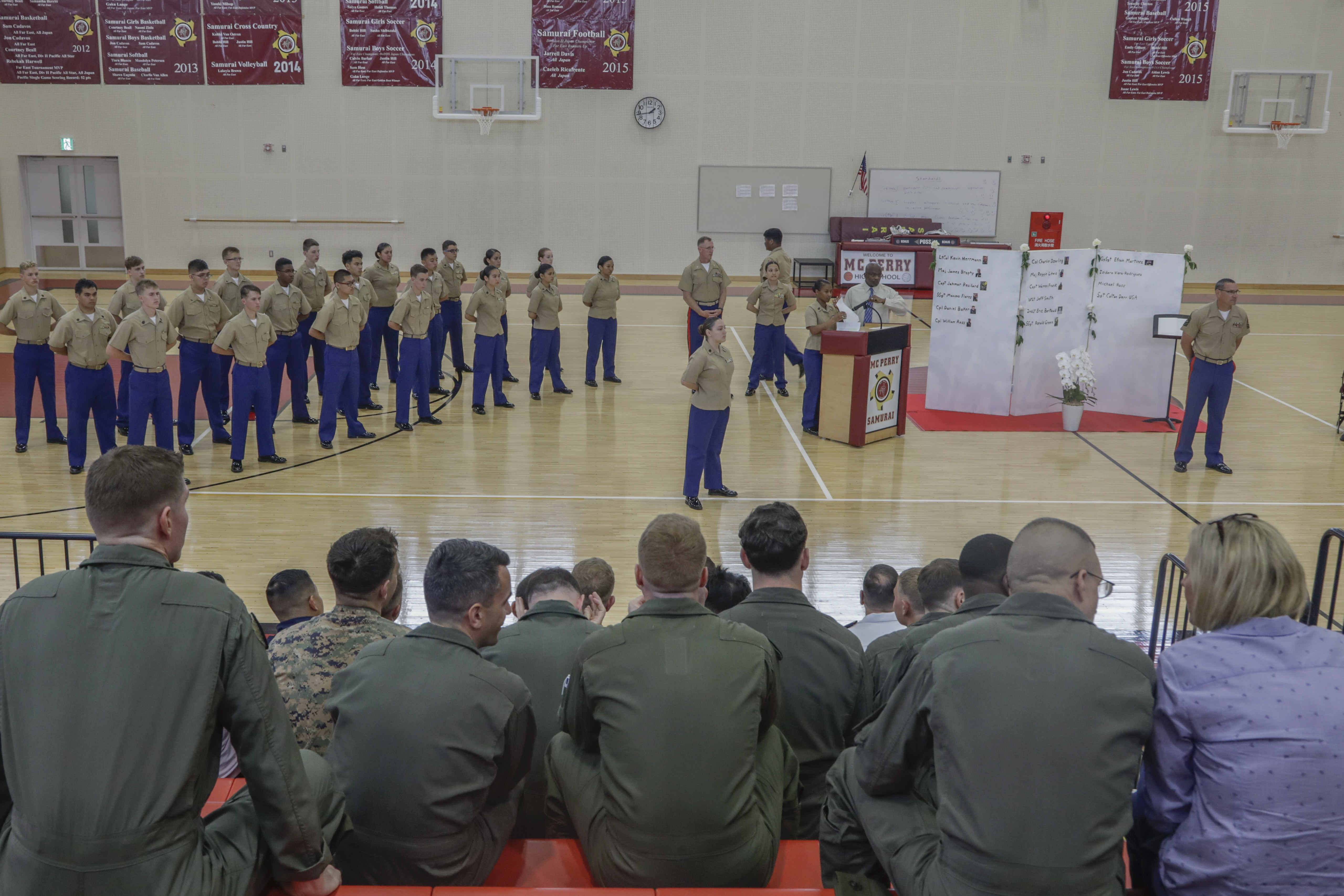 M.C. Perry High School JROTC hosts Memorial Day ceremony