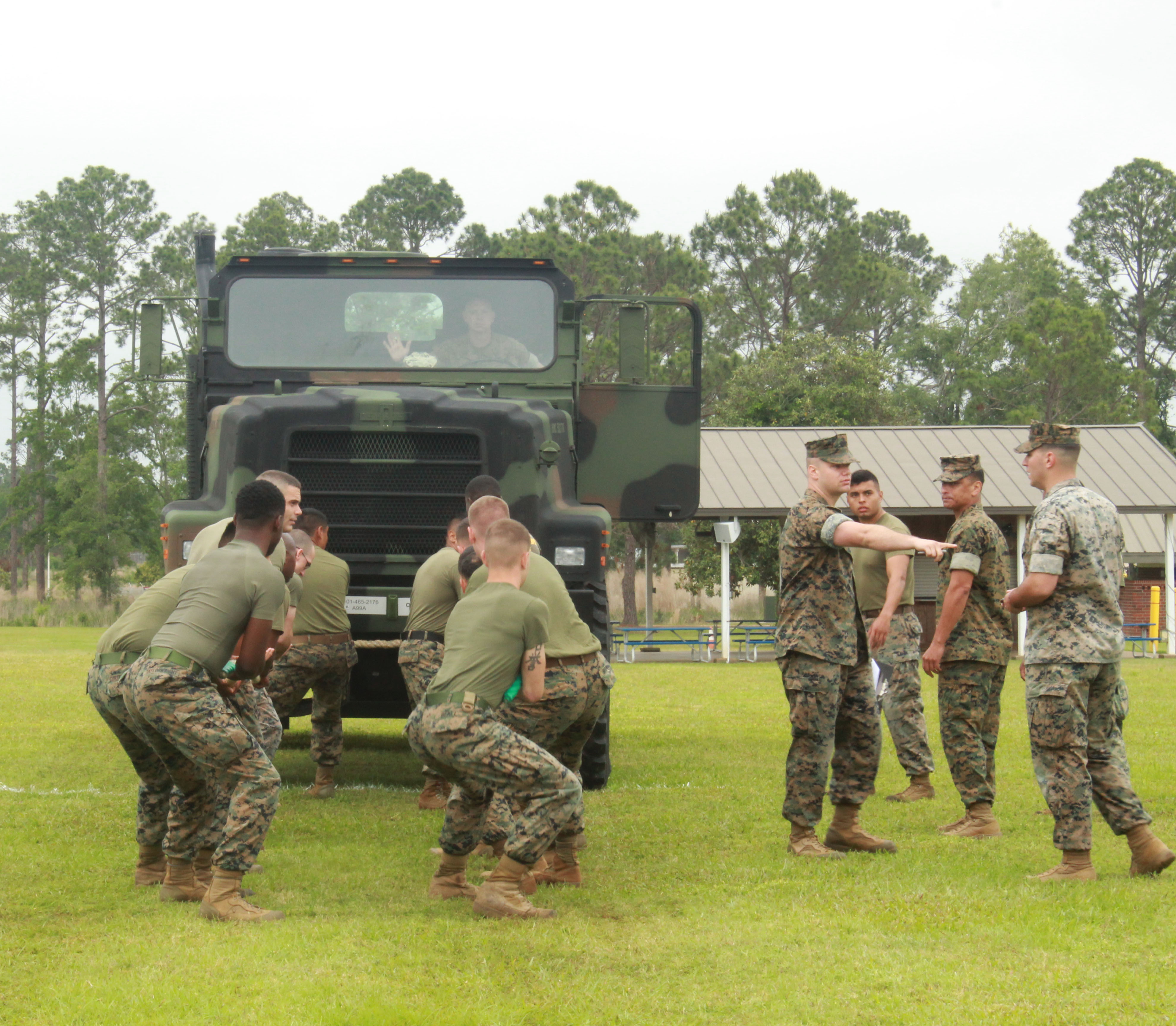 Marines fight for trophy during field meet