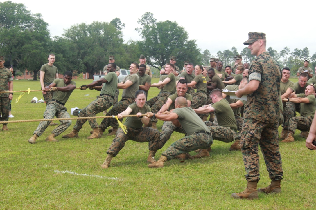 Marines fight for trophy during field meet