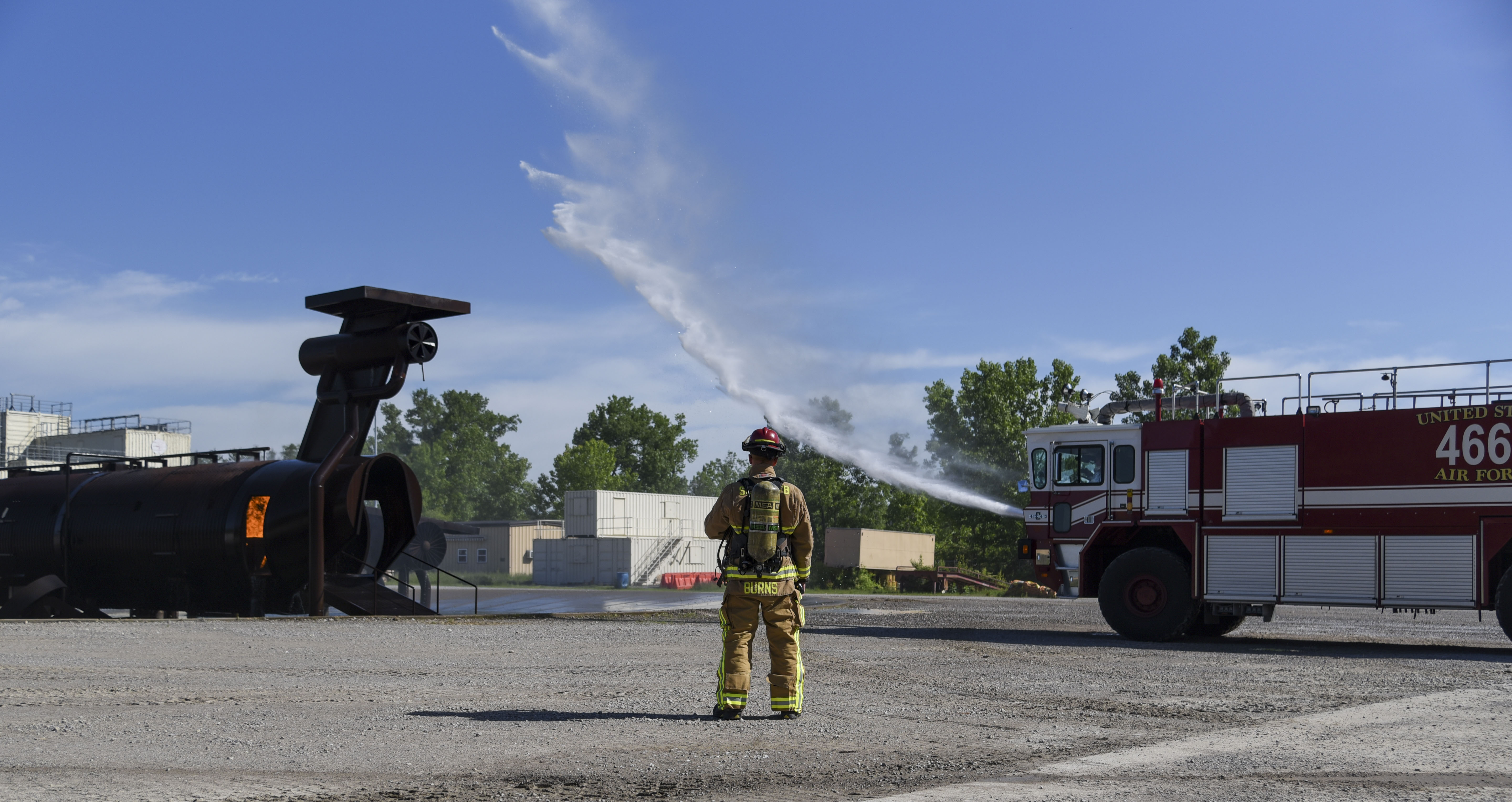 Building bonds by putting out fires > Scott Air Force Base > Display