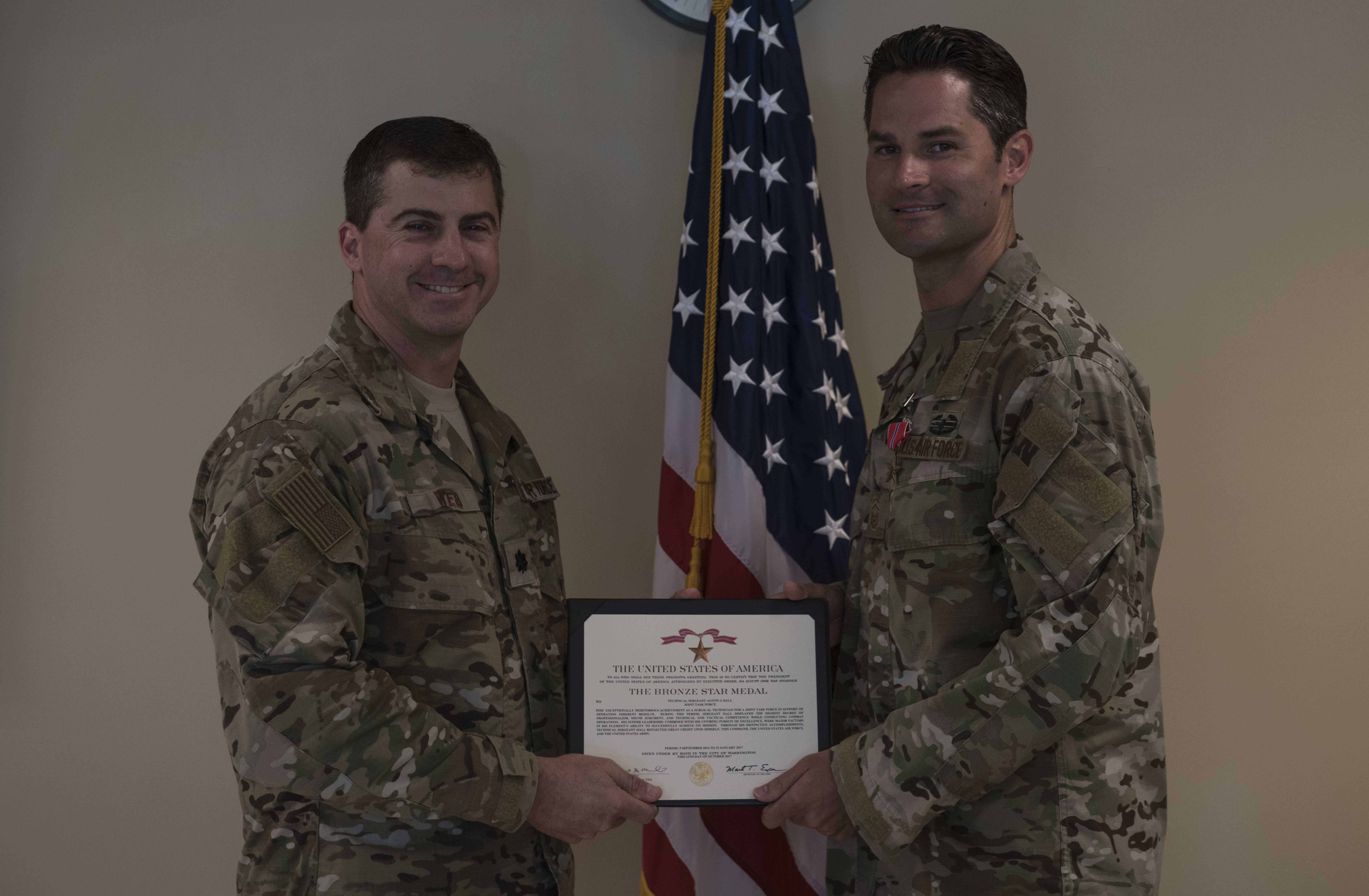 SOST member awarded Bronze Star Medal for life-saving actions