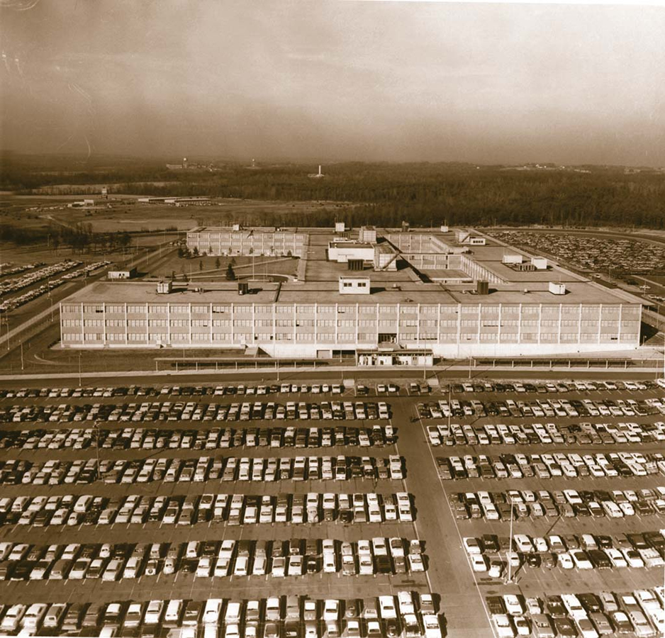 Aerial view of NSA Fort Meade Campus showing Operations Building 1