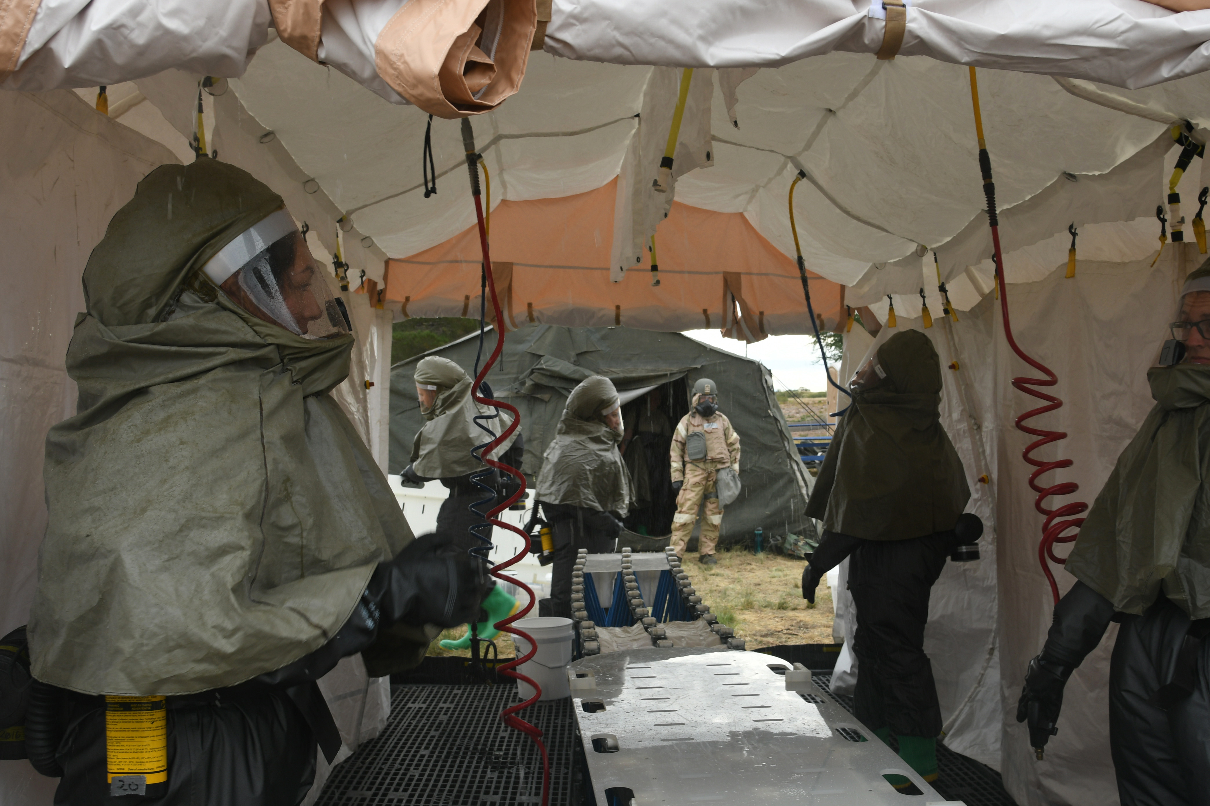 Entering the Decontamination Zone