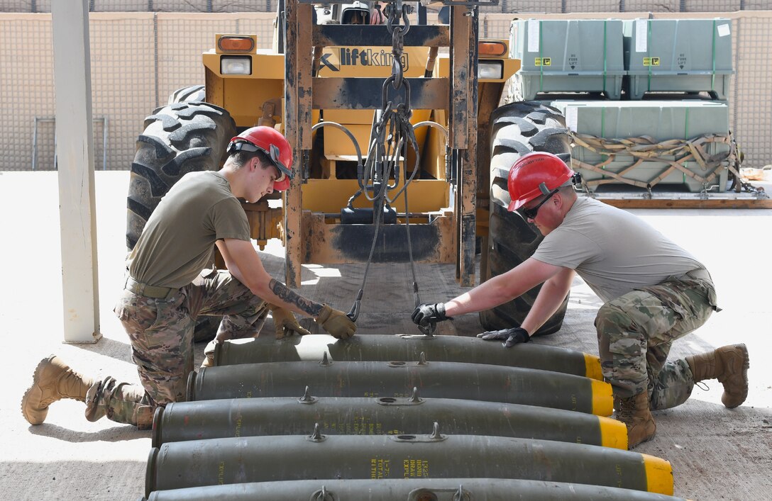 AMMO assembles munitions at Chabelley Airfield, Djibouti