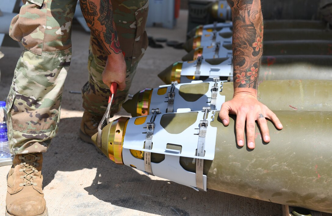 AMMO assembles munitions at Chabelley Airfield, Djibouti