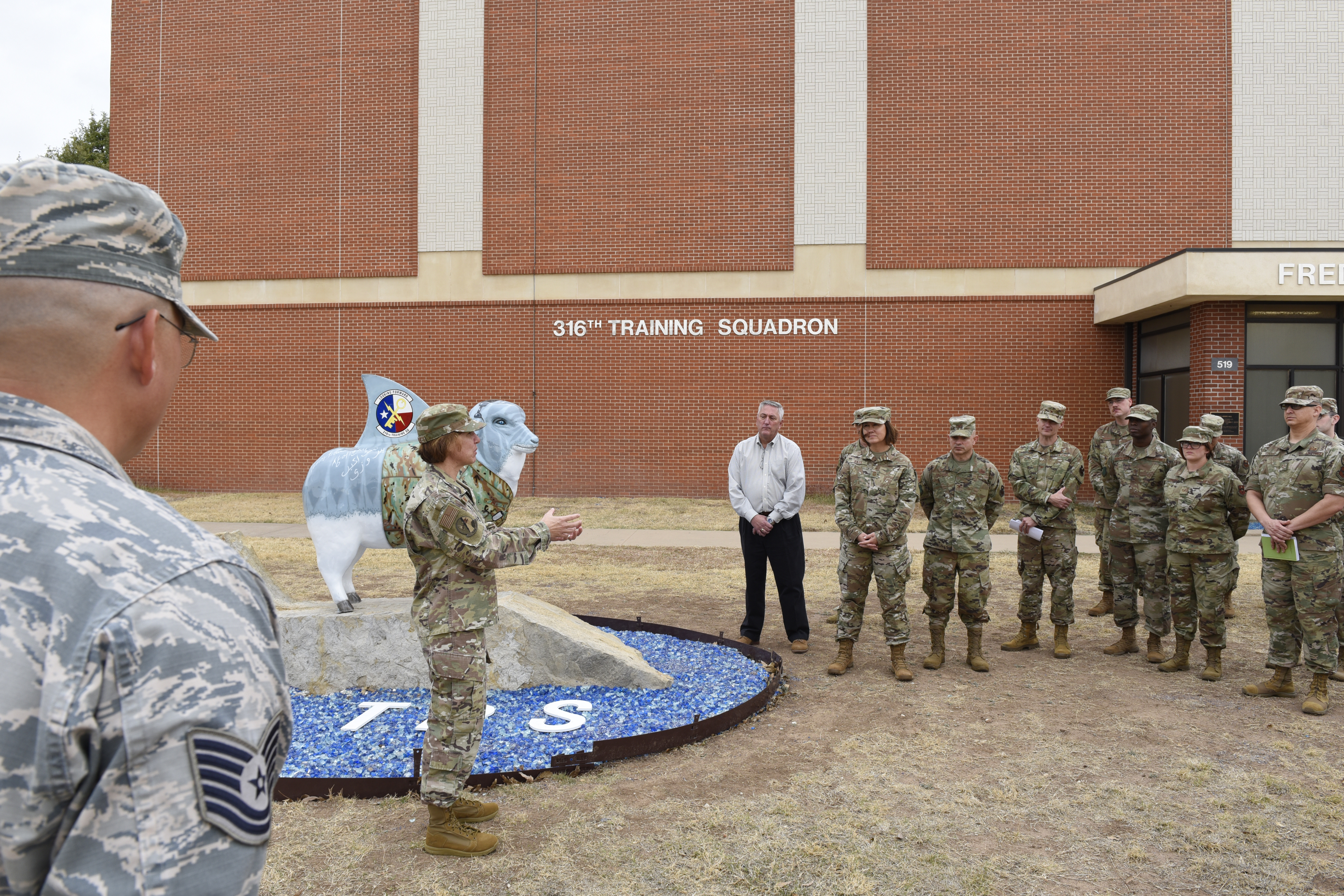 2nd Air Force commander visits Goodfellow > Air Education and Training ...