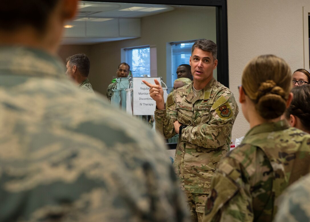 56th FW Command Chief pays visit to medical Airmen