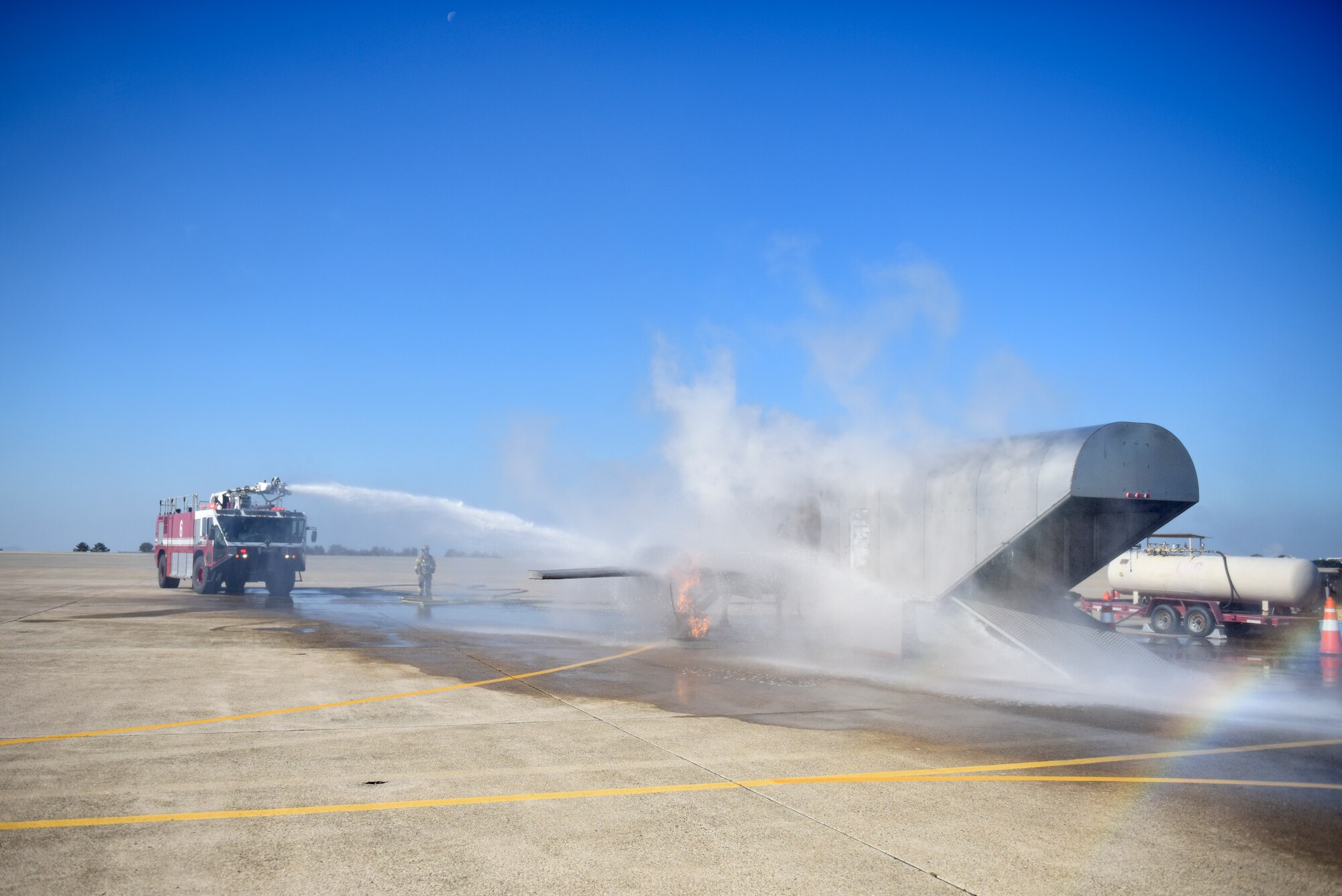 8th CES Red Devils conduct fire training > 7th Air Force > Article Display