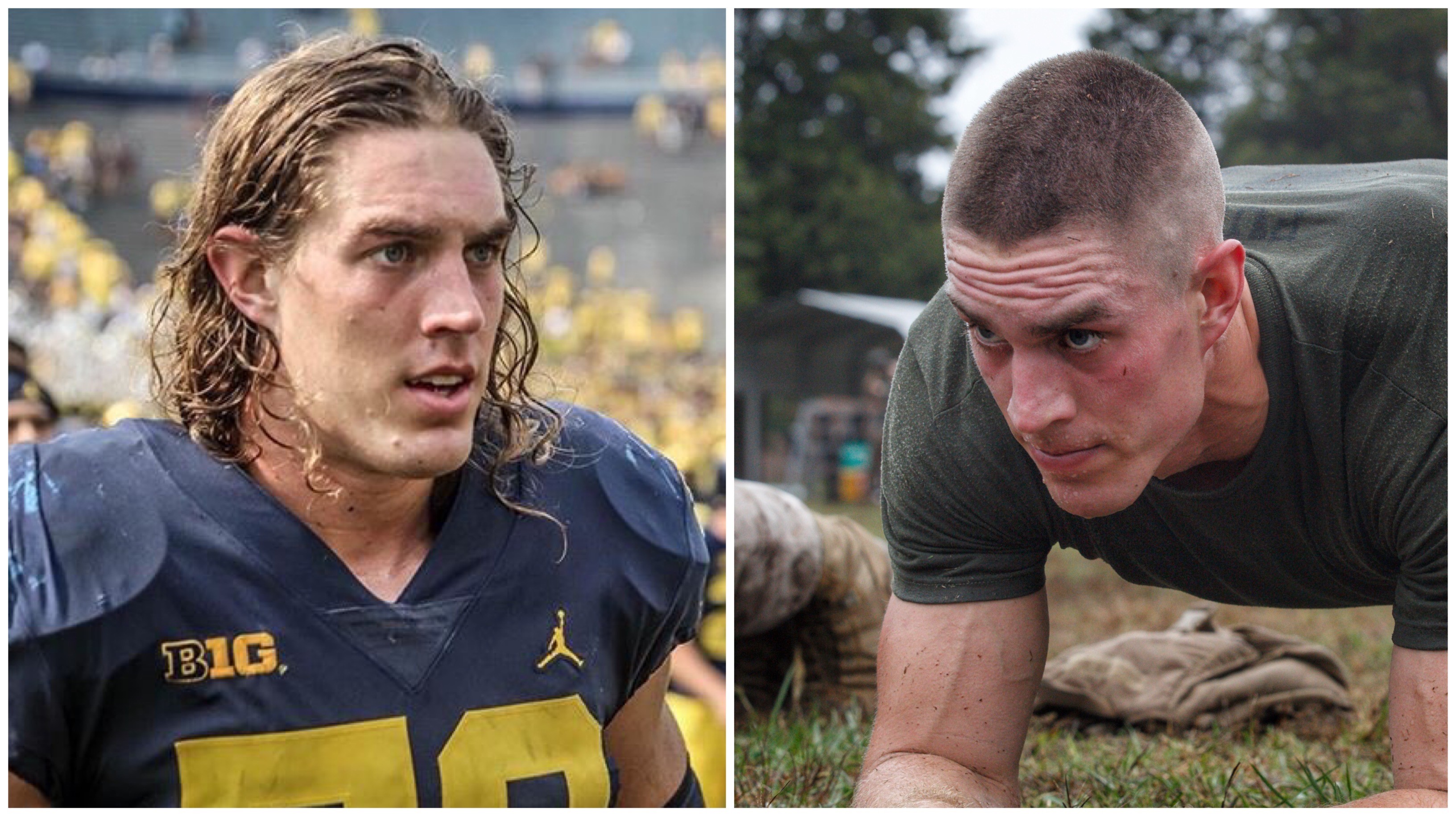 Michigan linebacker becomes Marine Corps Officer > Marine Corps ...