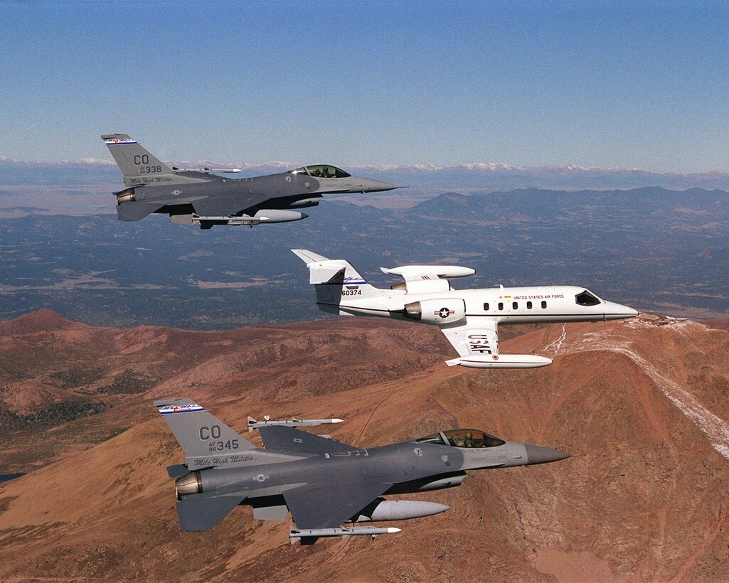 F-16 & C-21 Aircraft from the Colorado Air National Guard