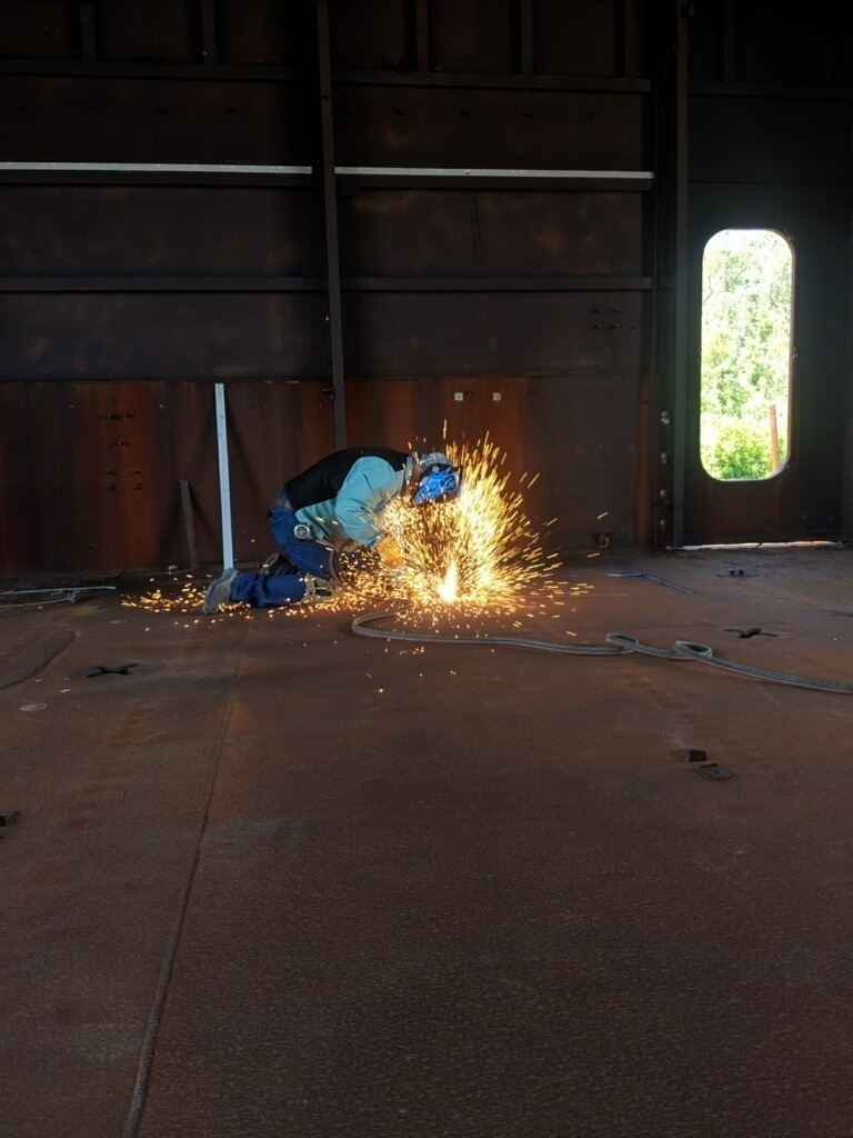 Spot Weld: Spotlight on Navy Boat Docks only welder > Marine Corps Air ...