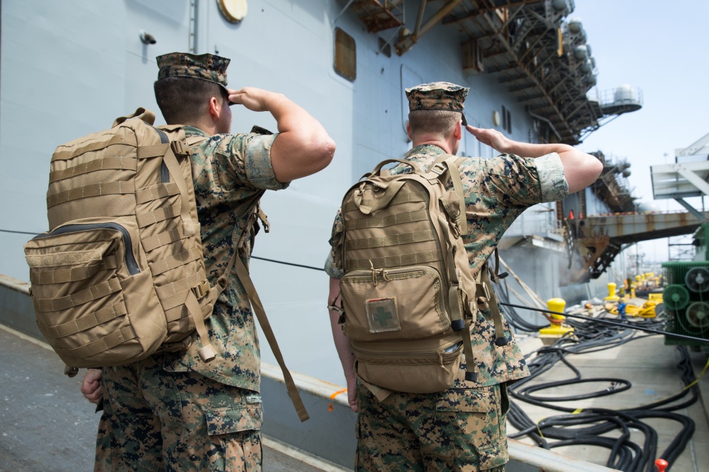 SPMAGTF-WASP Embarks on USS Wasp