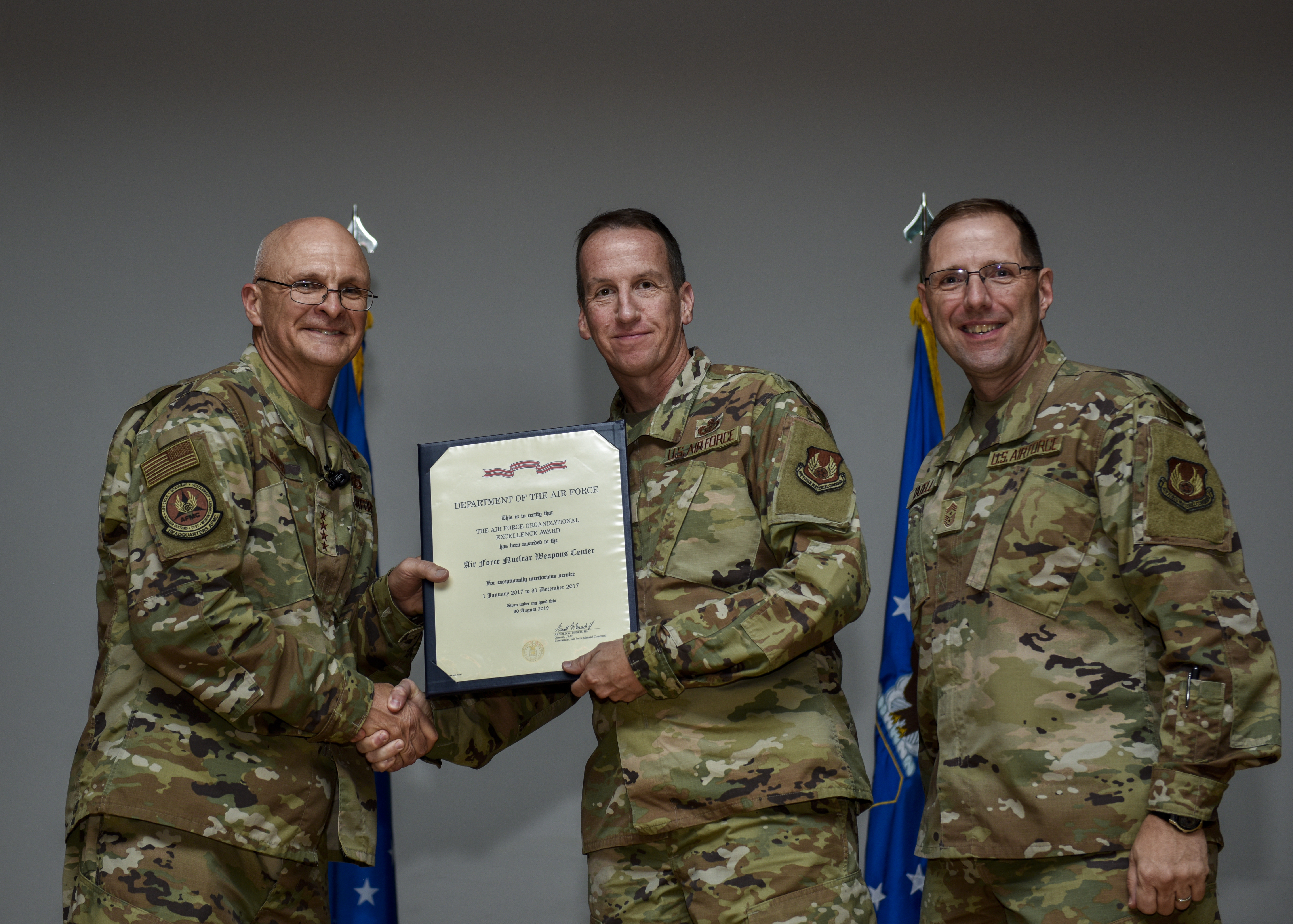 Nuclear weapons center again recognized for excellence > Air Force ...