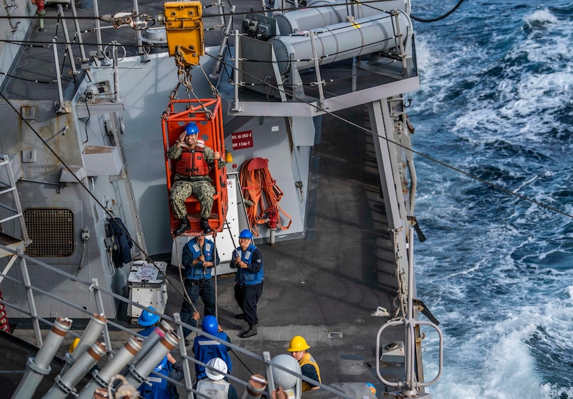 USS Milius Completes Highline Personnel Transfer > Commander, U.S. 7th ...