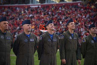 185th kicks off ISU football game with flyover > 185th Air Refueling ...