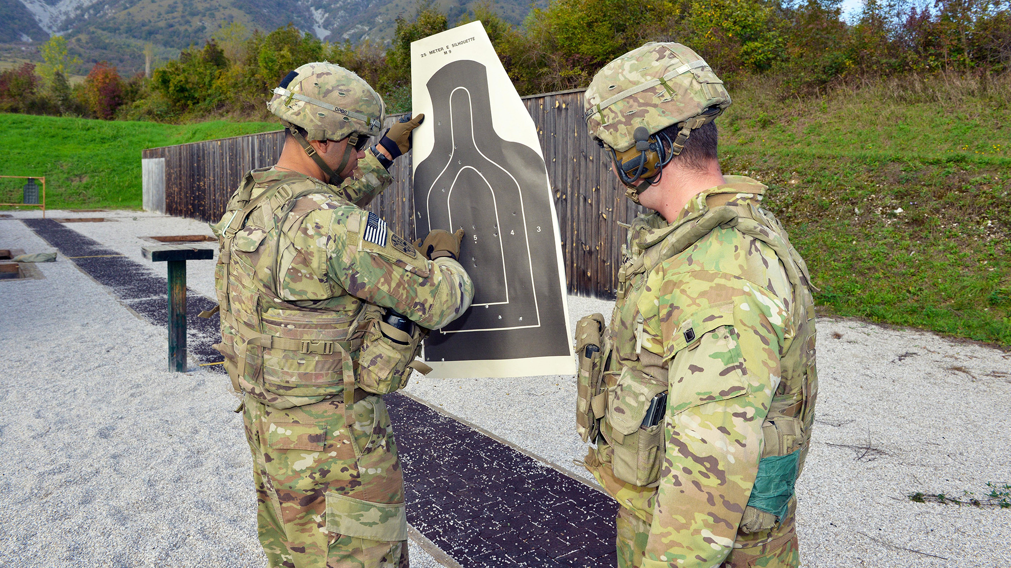 173rd Airborne Brigade weapons qualification in Pordenone, Italy