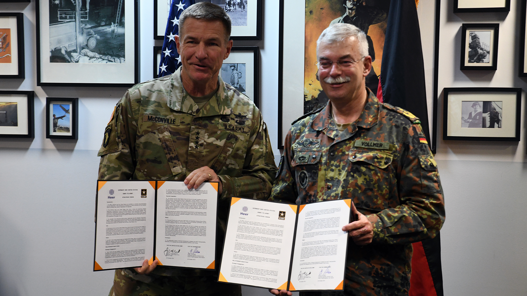 U.S. and German land forces sign bilateral Strategic Vision Statement