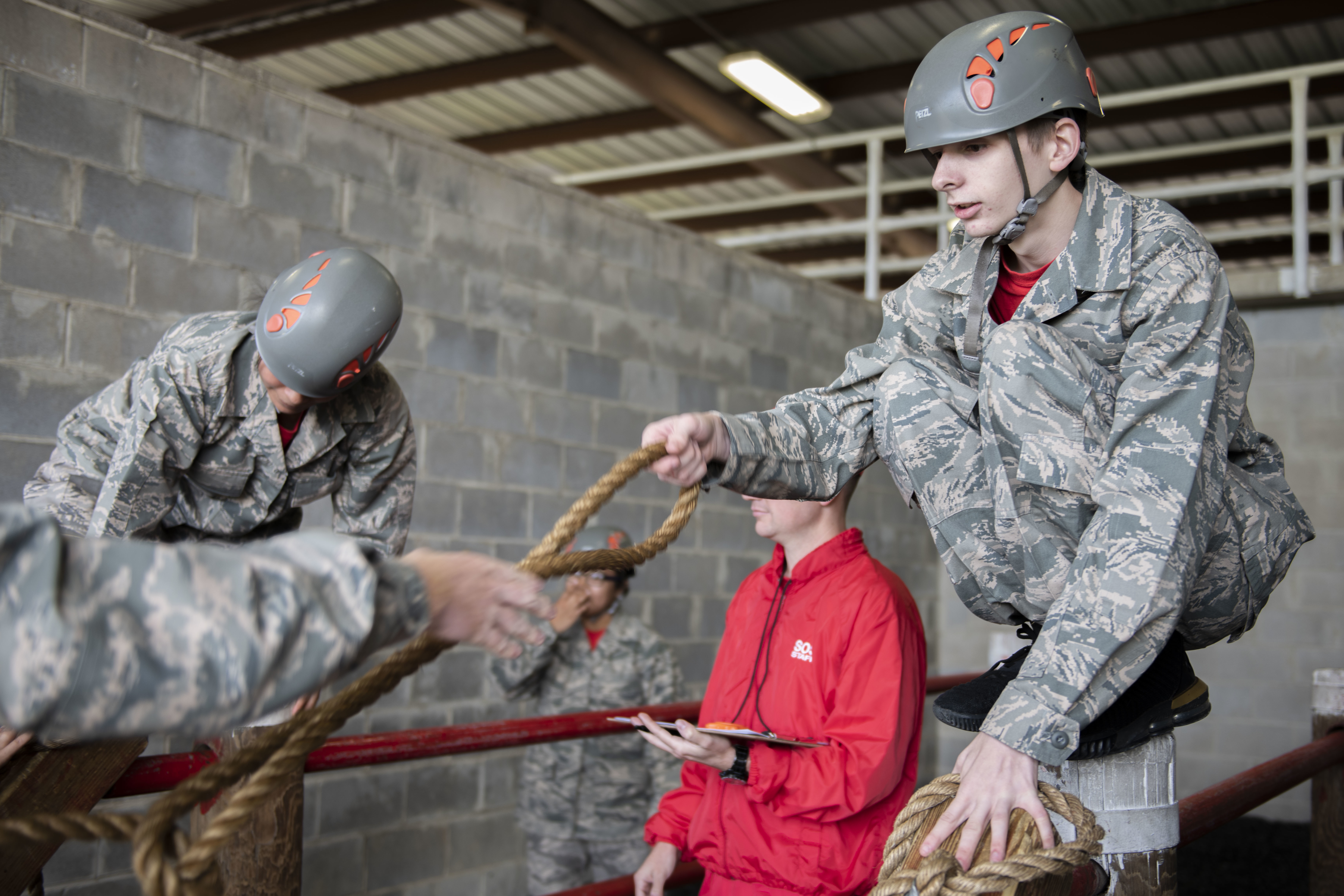 Air Force Junior ROTC cadets take on Maxwell AFB's Leadership Reaction ...