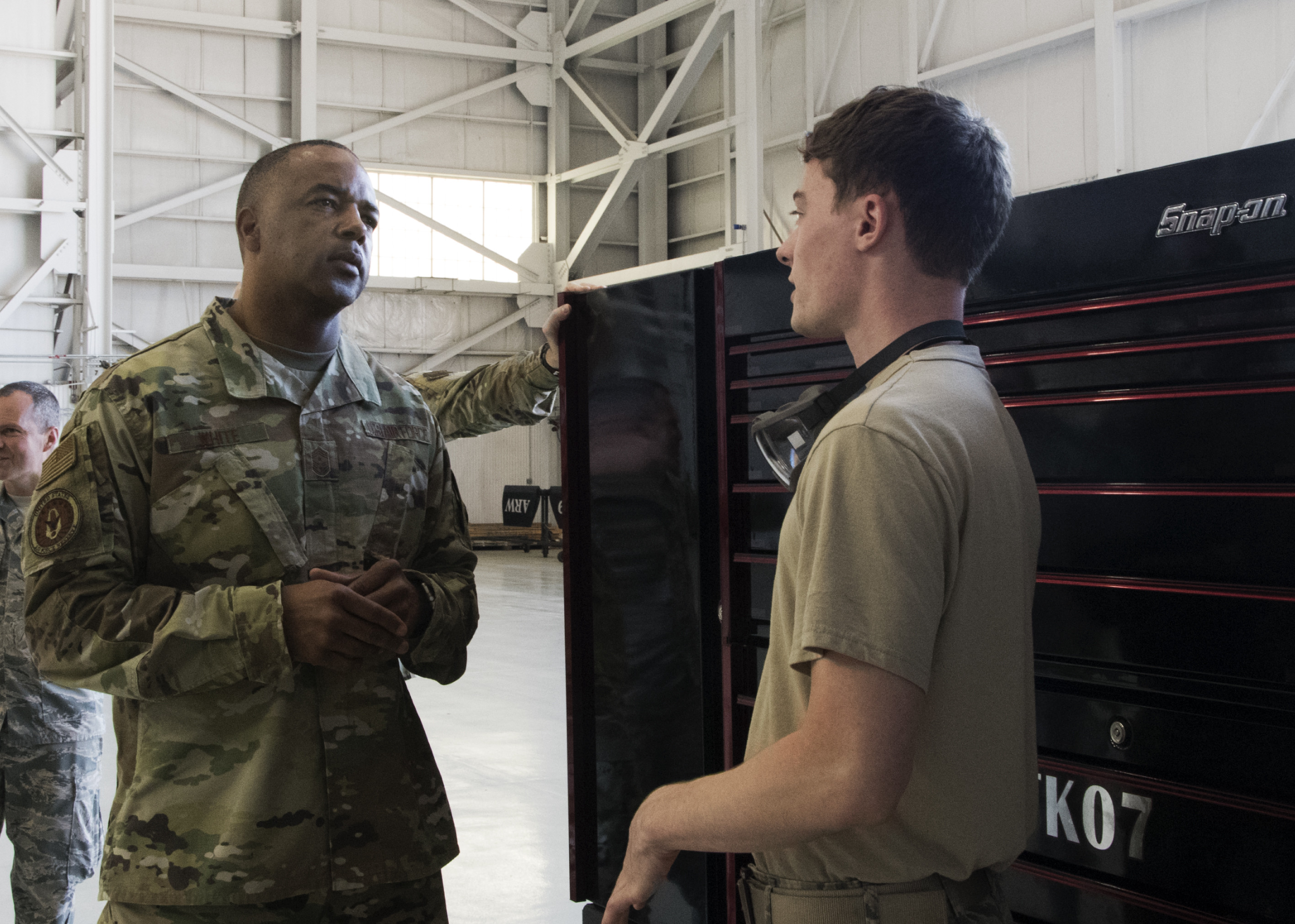 Chief Master Sergeant of the Air Force Kaleth O. Wright visit's the 459th