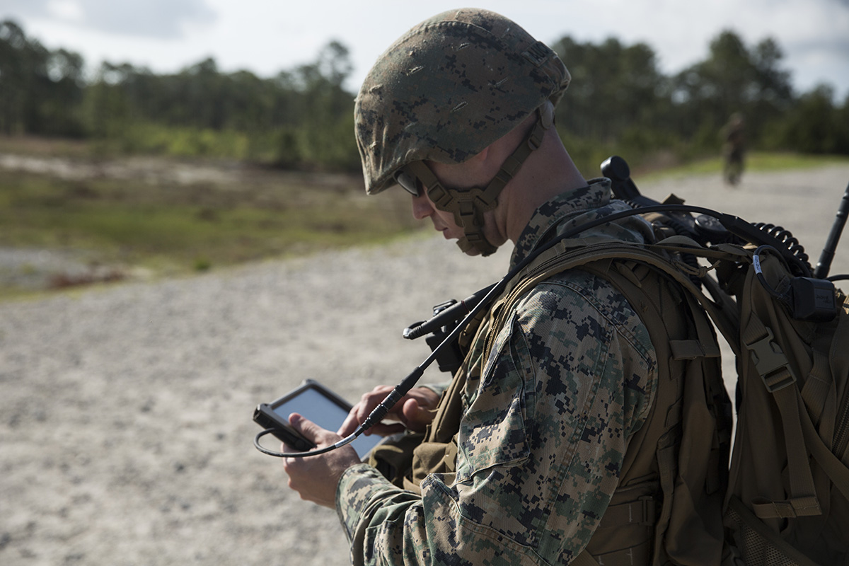 Handheld digital targeting system provides fire and air support to ...