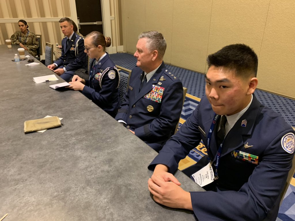 JROTC cadets get a seat at the table with Lt. Gen. Webb at AFA > 33rd ...