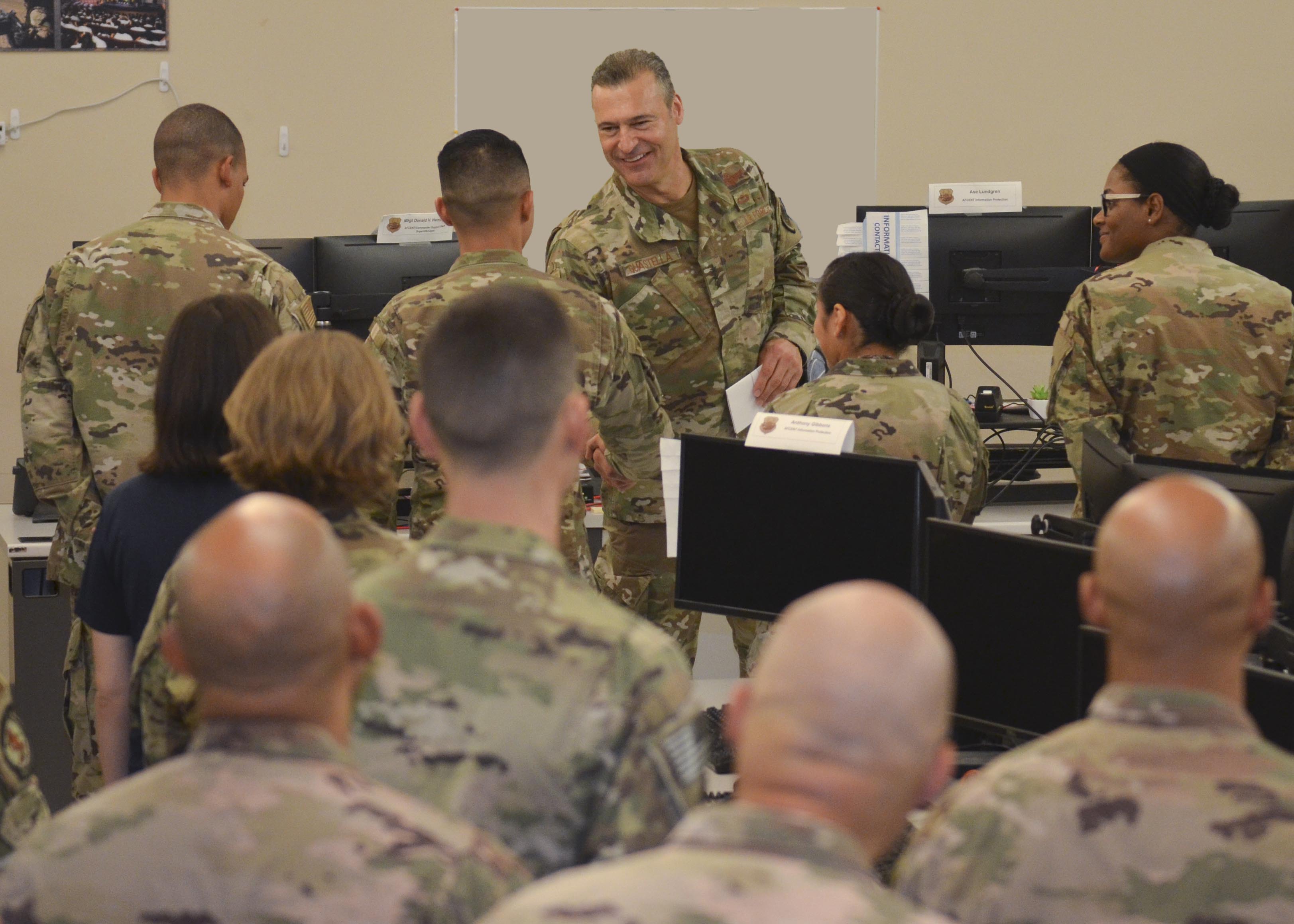 Commander, Command Chief tell forward-deployed Airmen they are vital to ...