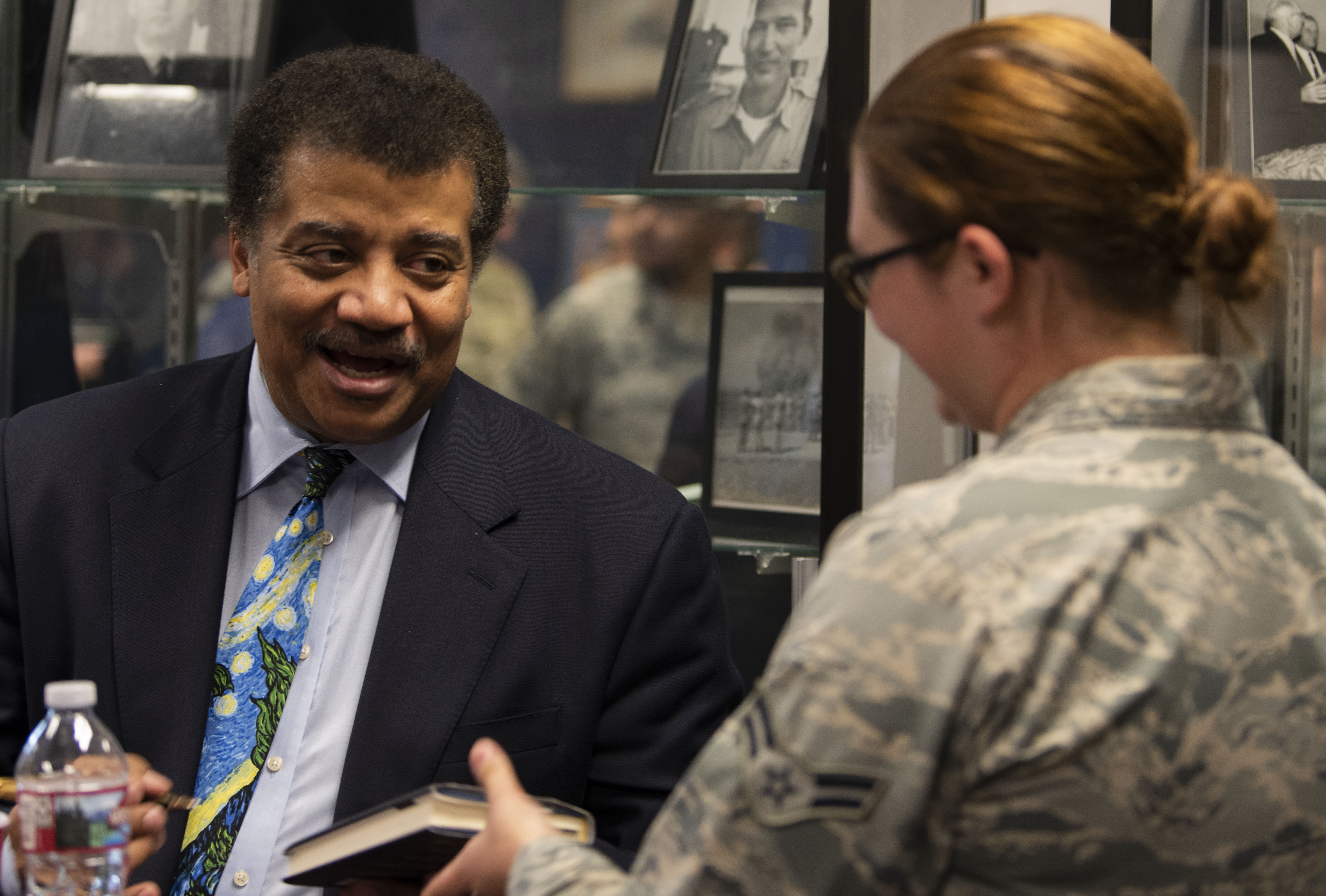 Neil deGrasse Tyson visits Schriever Air Force Base