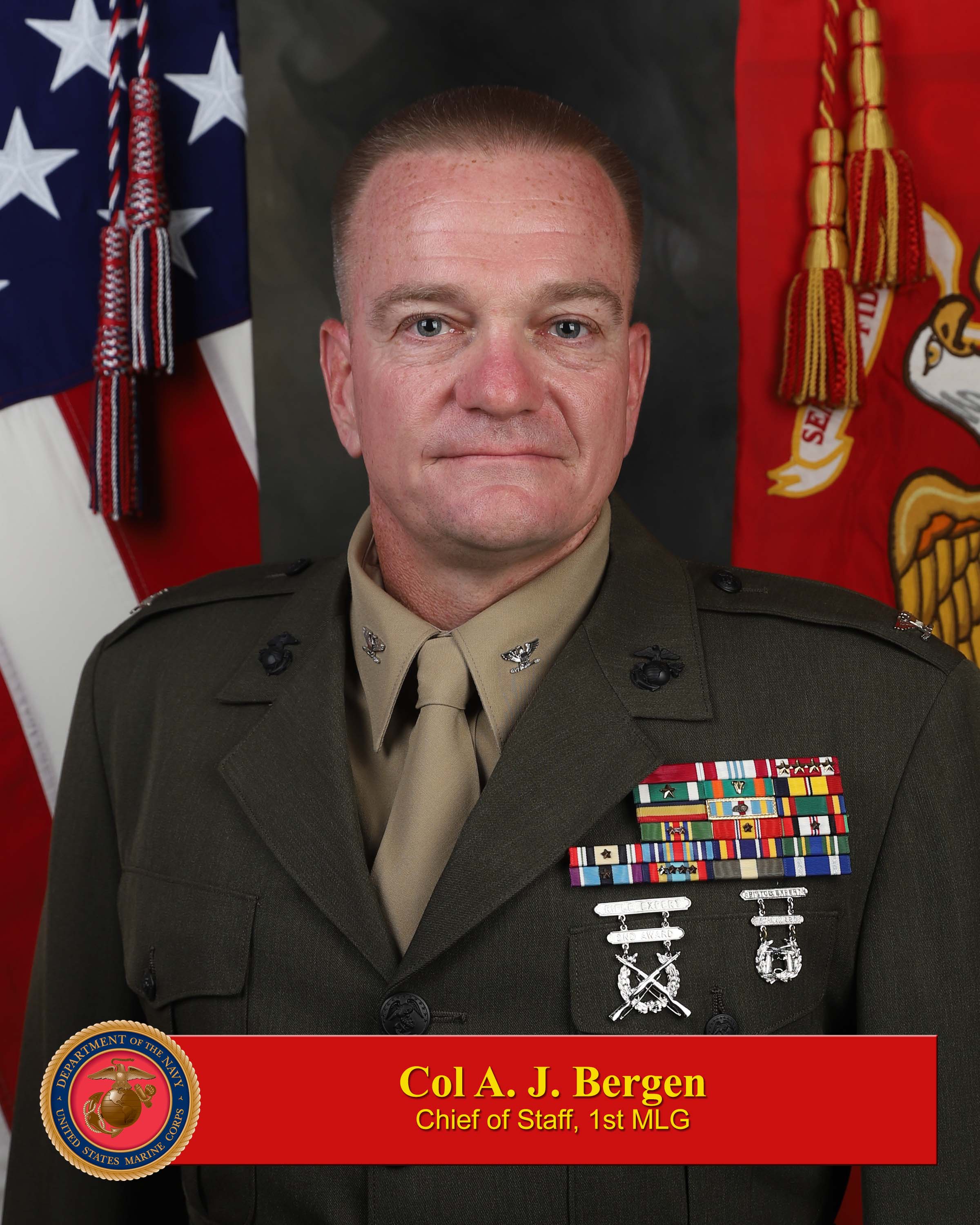 Colonel Andrew J. Bergen > 1st Marine Logistics Group > Leaders