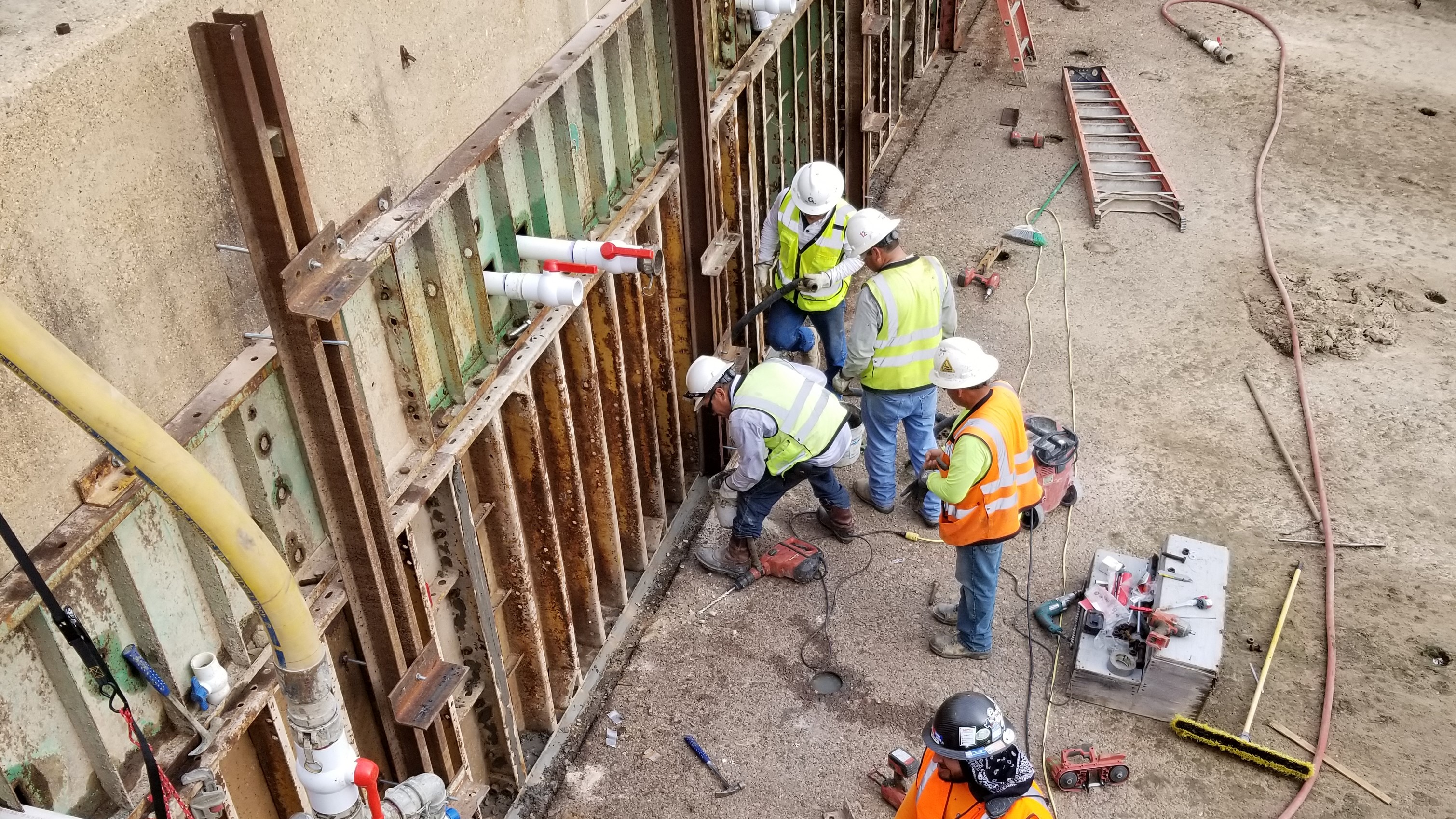 Addicks Dam new outlet control structures