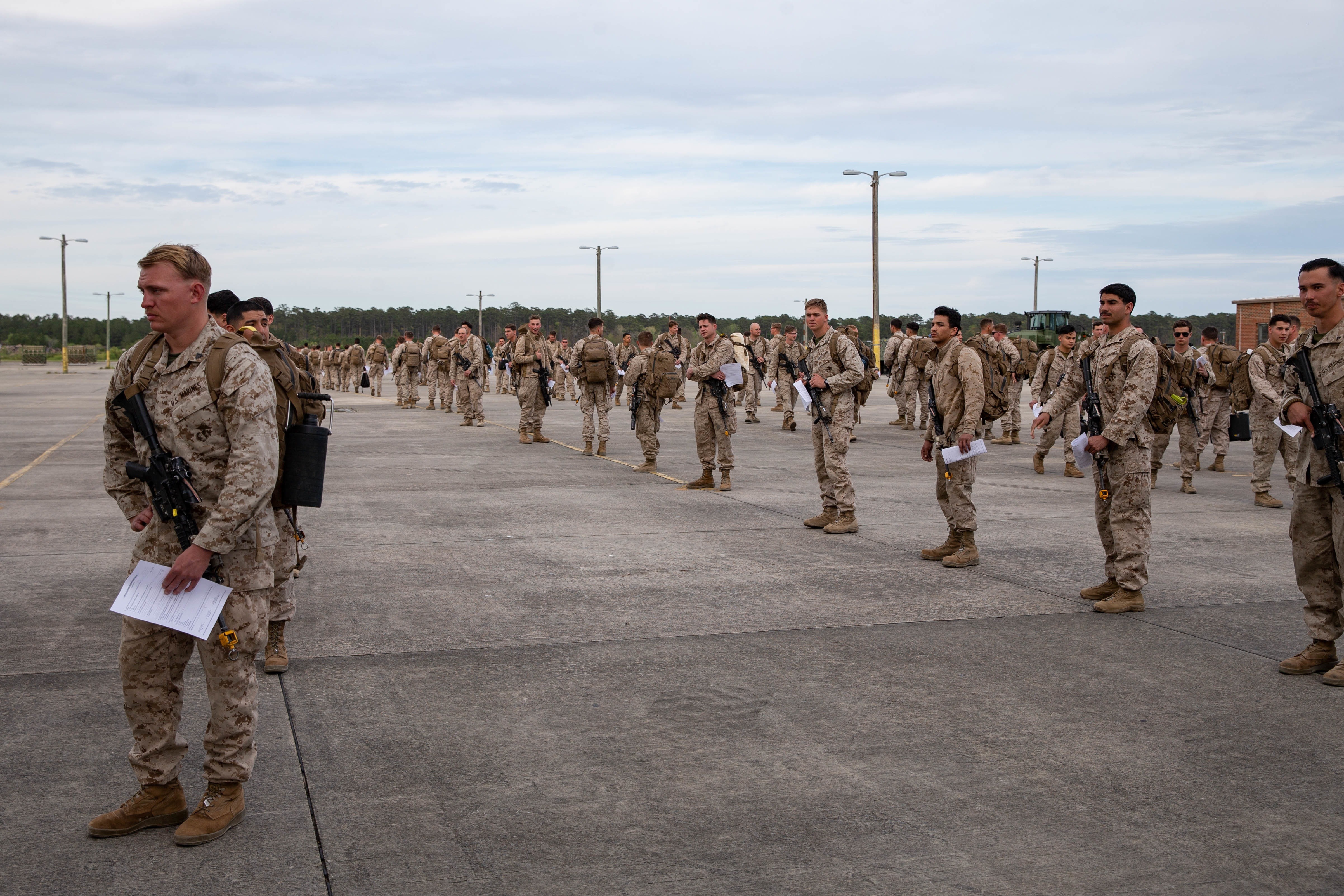 Returning Marines are Screened for COVID-19