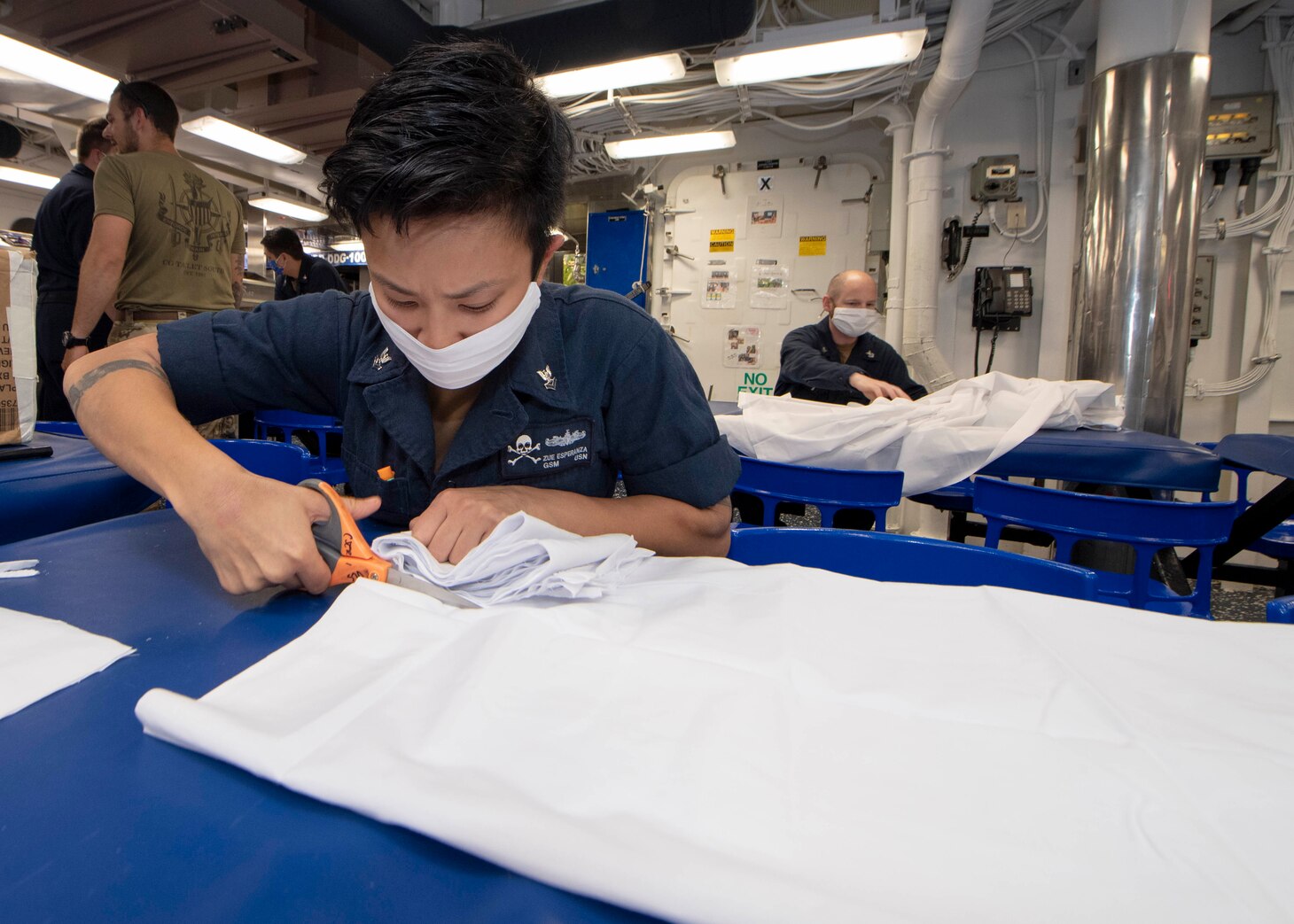 Navy Provides Medical Care to Sailors of USS Kidd, Disinfects Ship ...