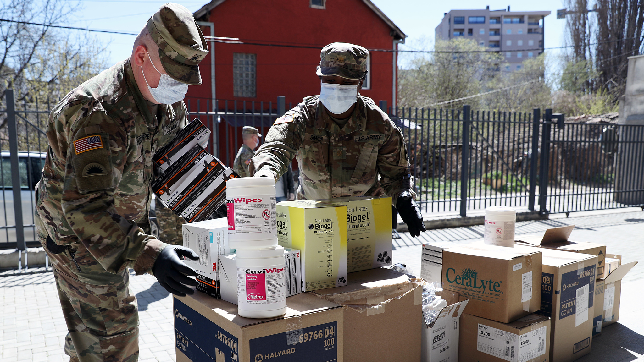 KFOR RC-E commander delivers PPE to North and South Mitrovica amid ...
