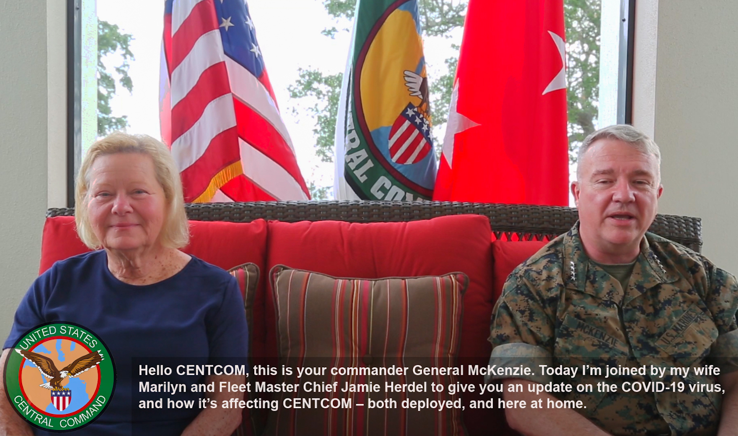 USCENTCOM COVID-19 update to the force