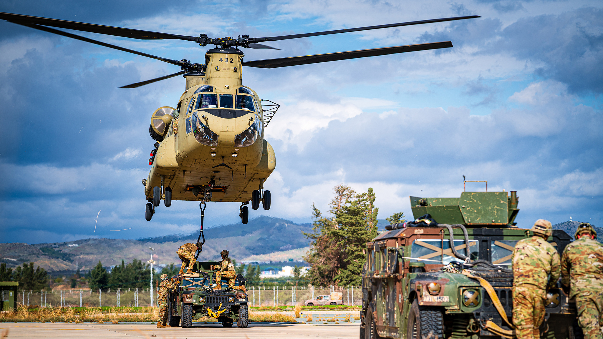 U.S. Army aviation brigade and paratroopers train on Cyprus