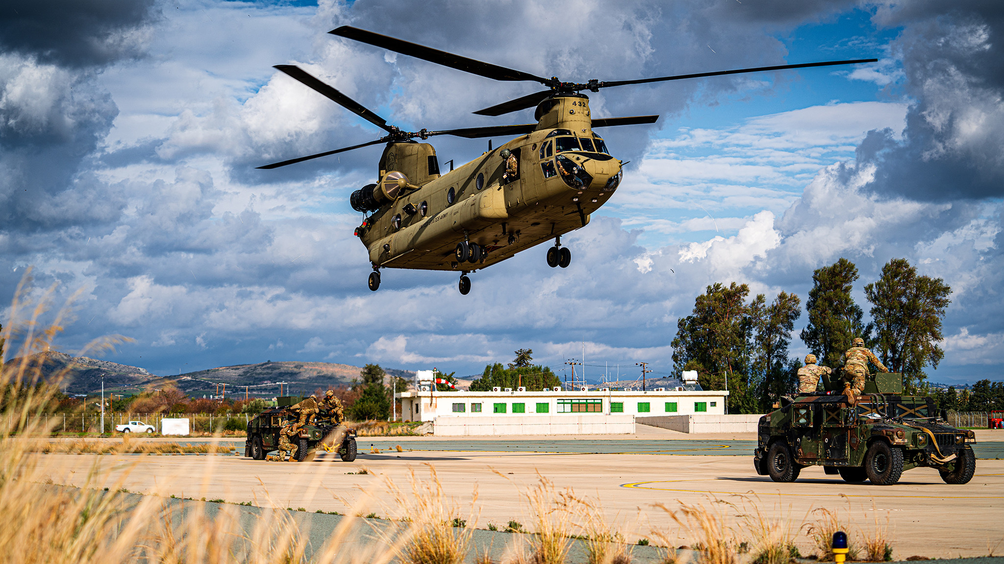 U.S. Army aviation brigade and paratroopers train on Cyprus