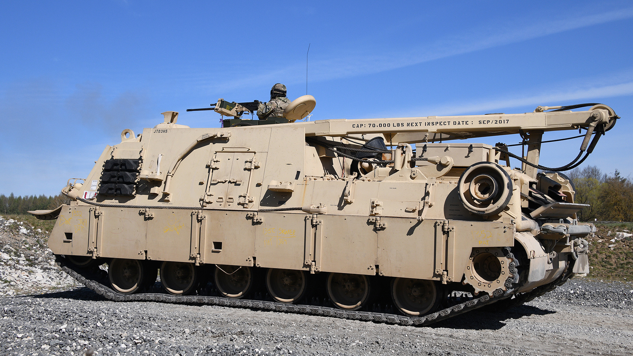 1st Cavalry Division, mounted machine gun range in Grafenwöhr, Germany