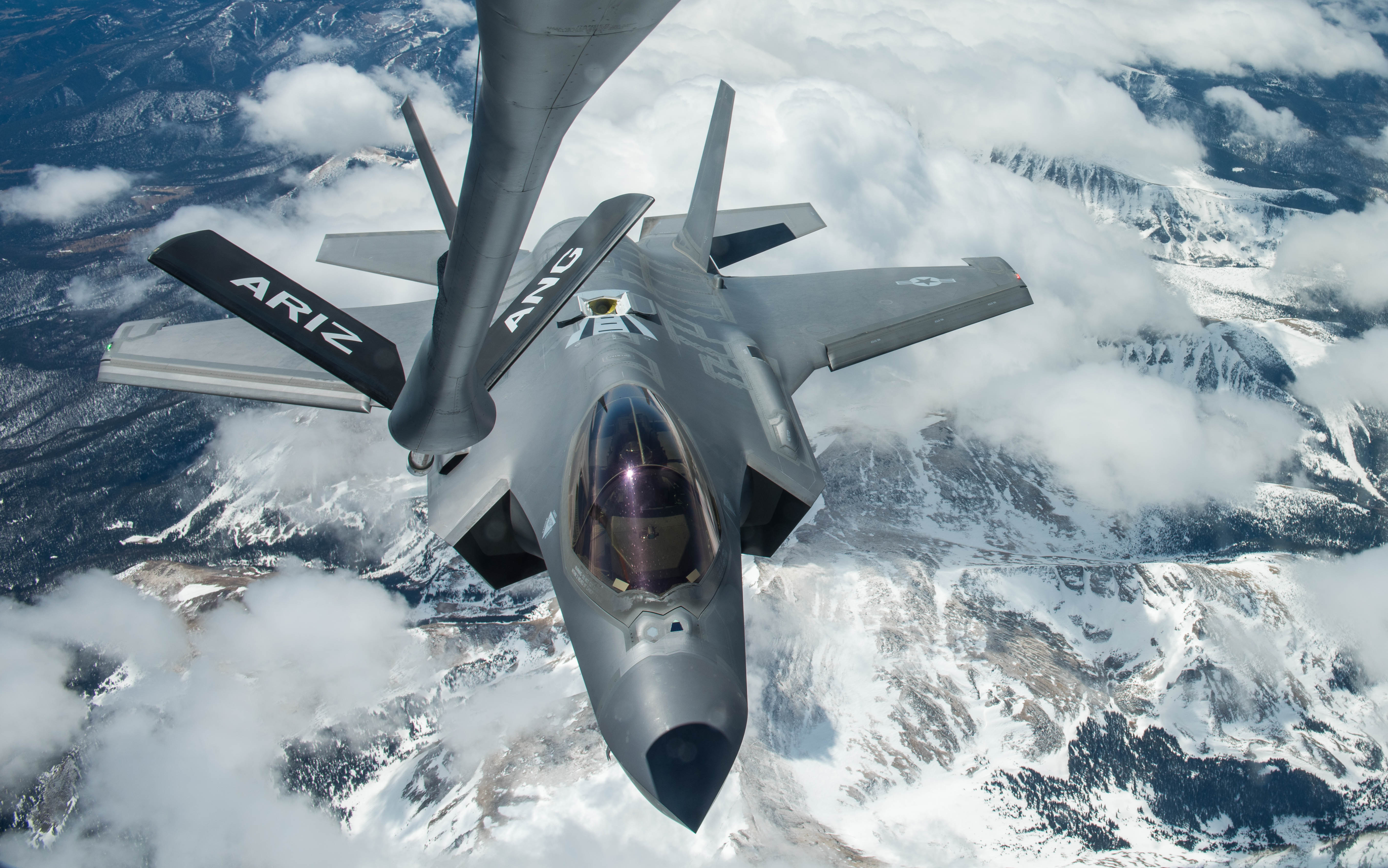 Luke F-35s refuel en route to USAFA flyover > Air Education and ...