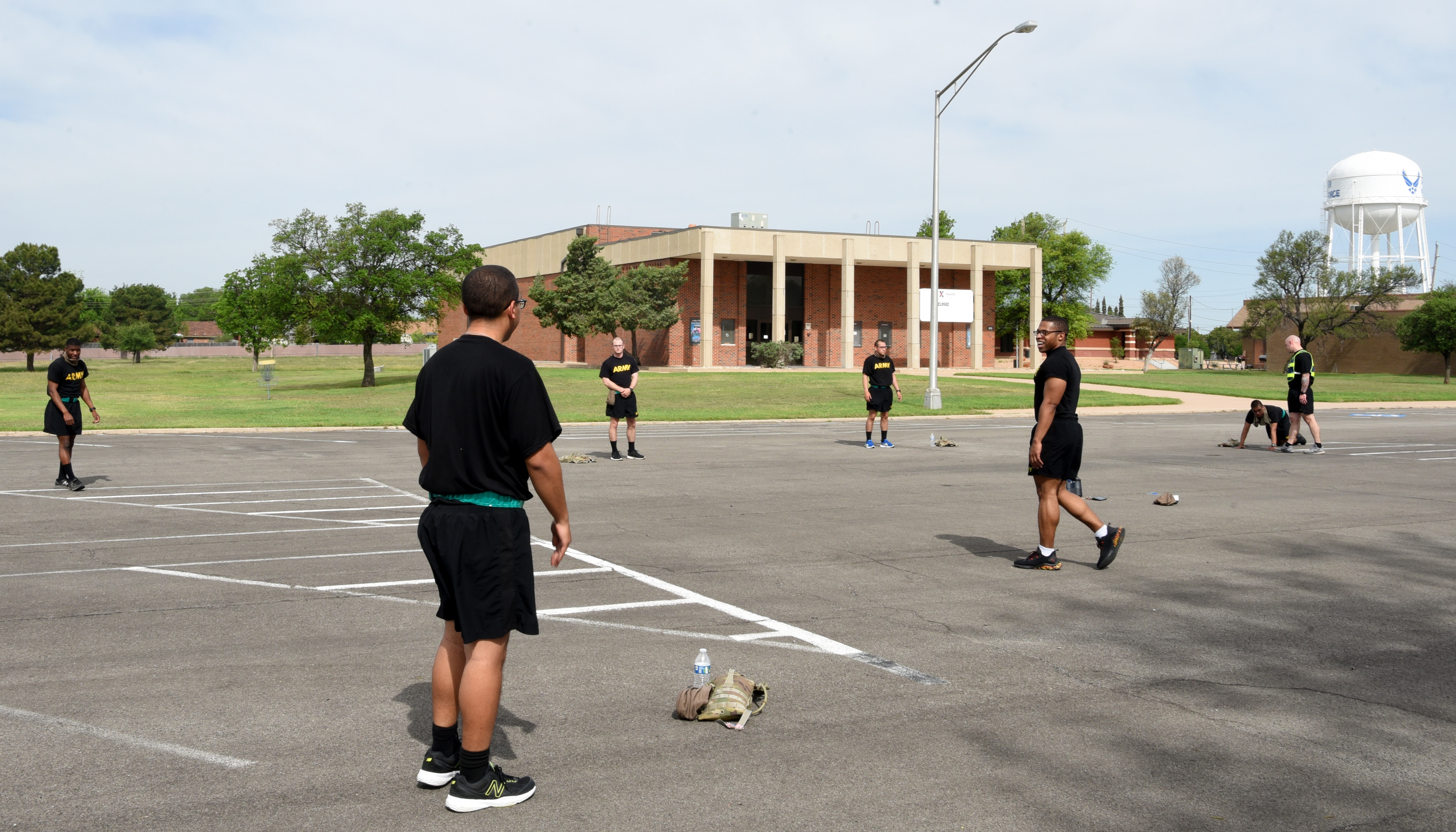 Army social distances at PT session > Goodfellow Air Force Base ...