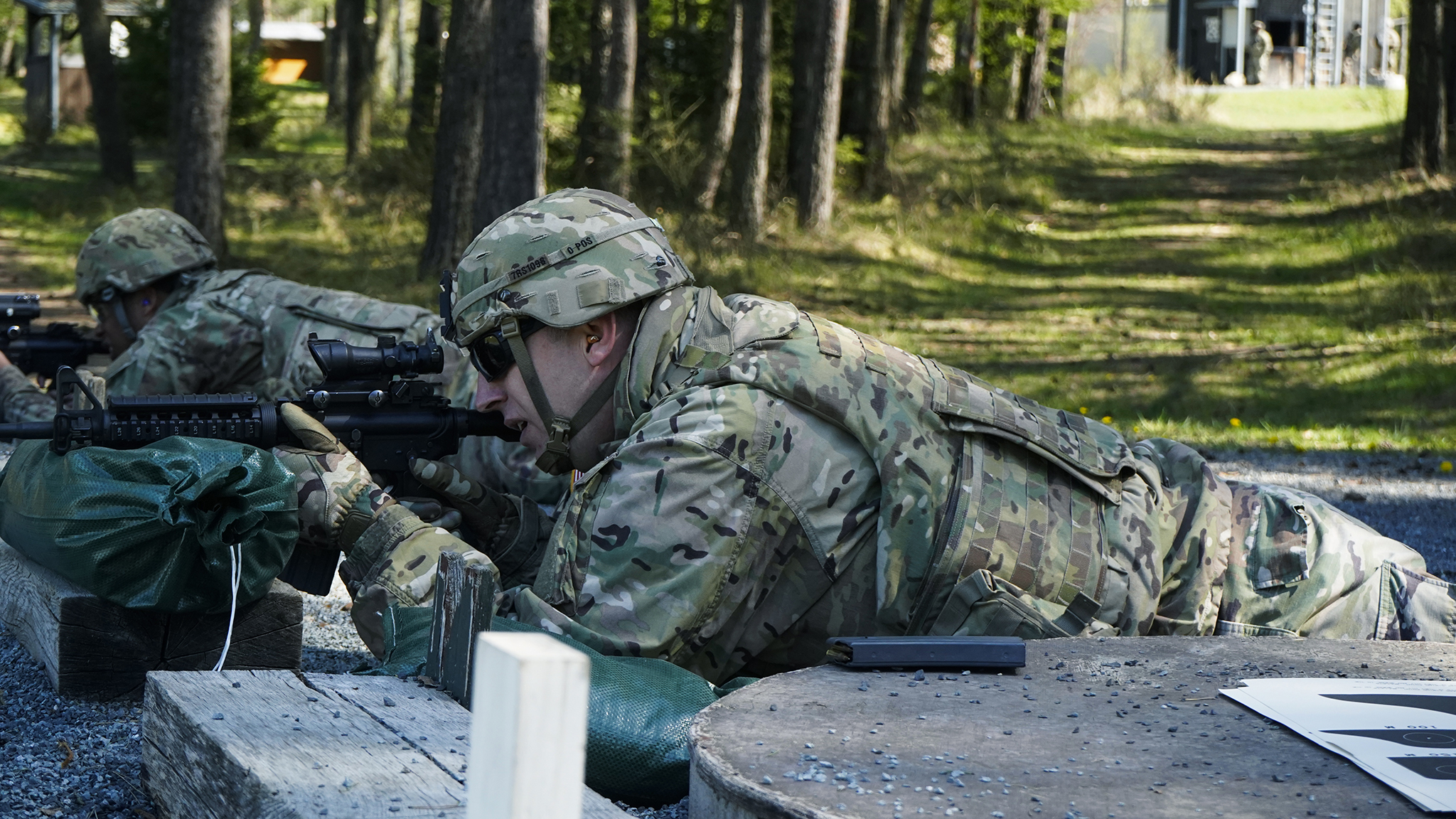 2nd Cavalry Regiment Soldiers conduct M4 weapon qualification