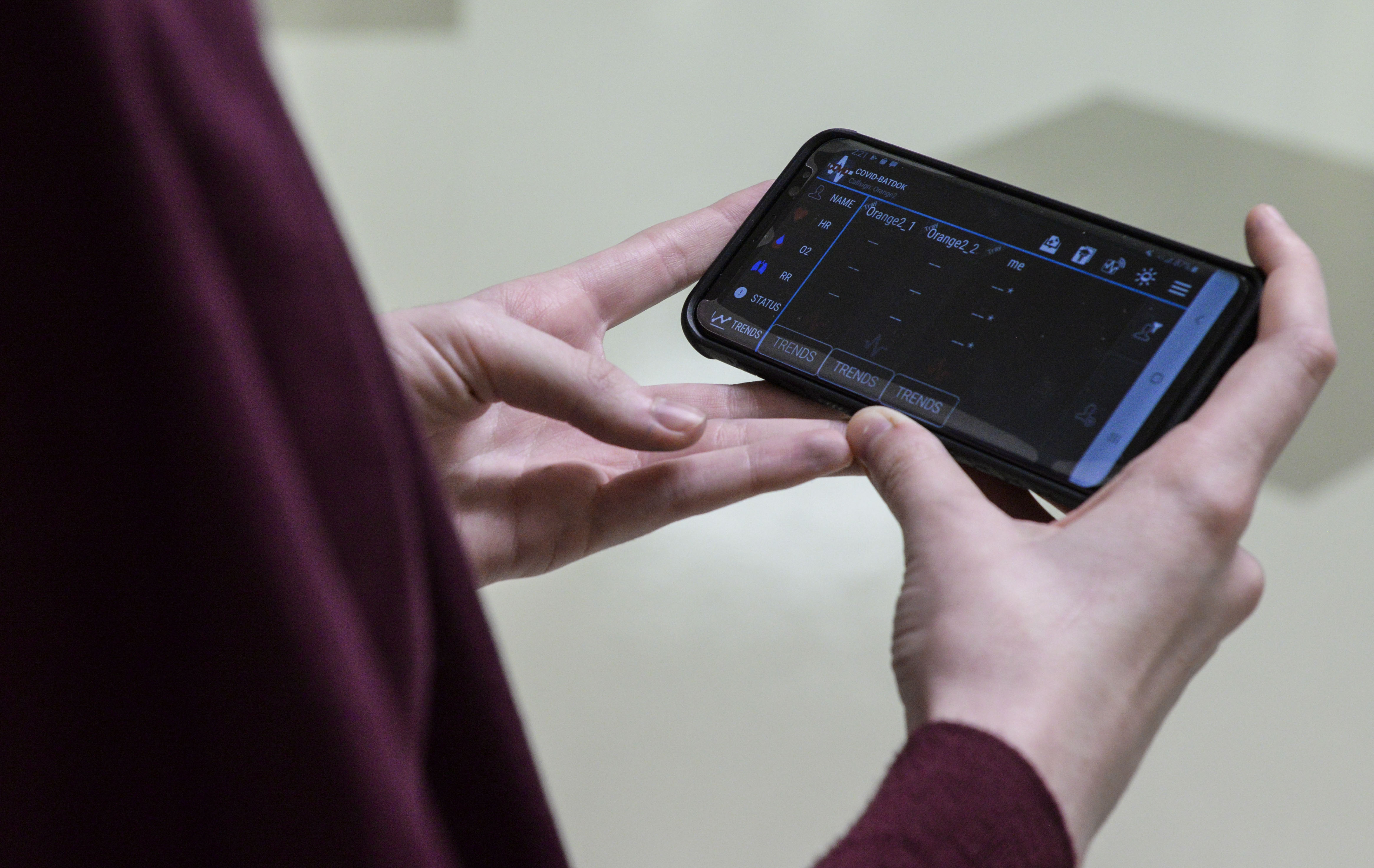 Datalinks flight helps test mobile health monitor > Air Force Materiel ...