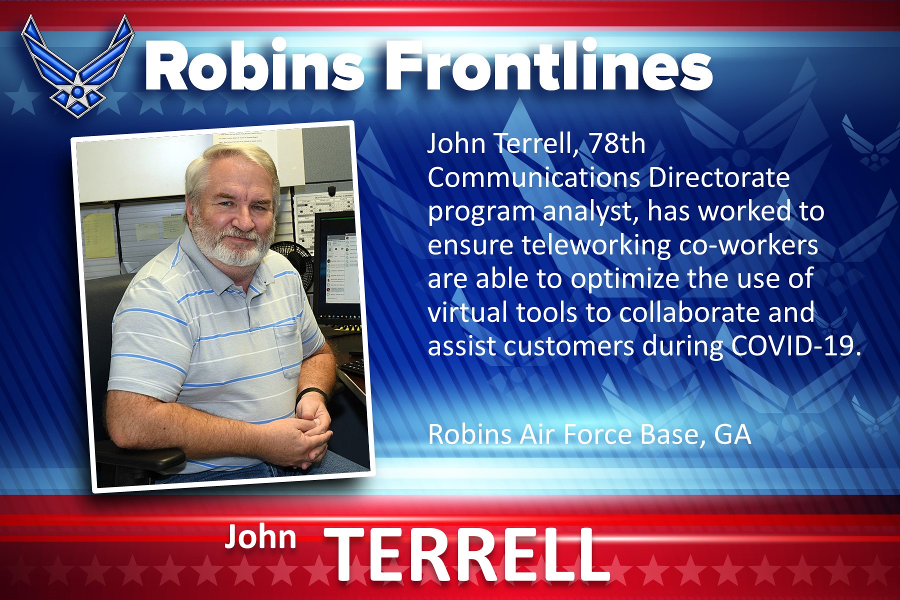 Robins Frontlines: John Terrell > Robins Air Force Base > Article Display