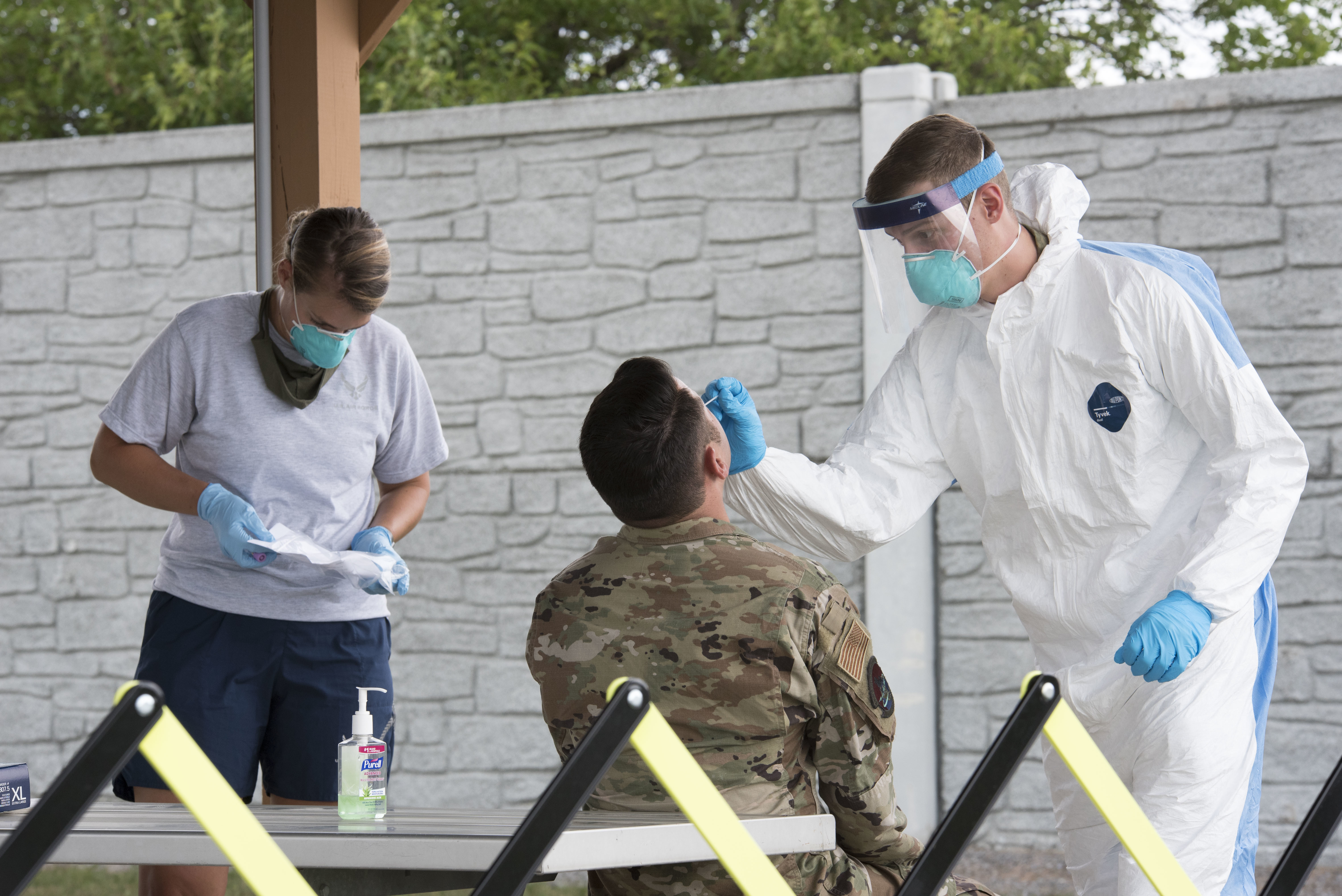 167 AW COVID swab team services wing, community, state > Air National ...