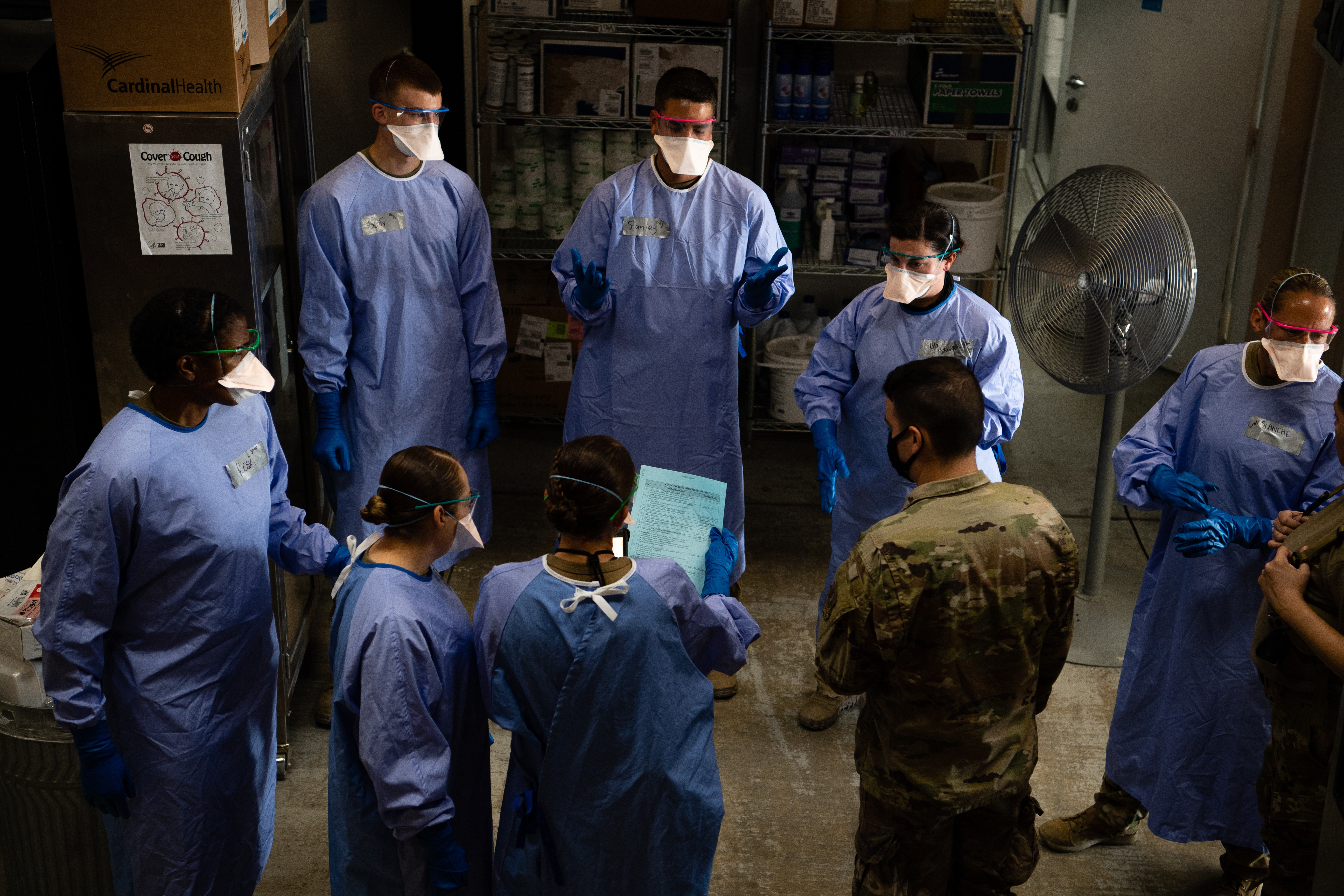 405th EAES conducts NPC-Lite training > U.S. Air Forces Central > News
