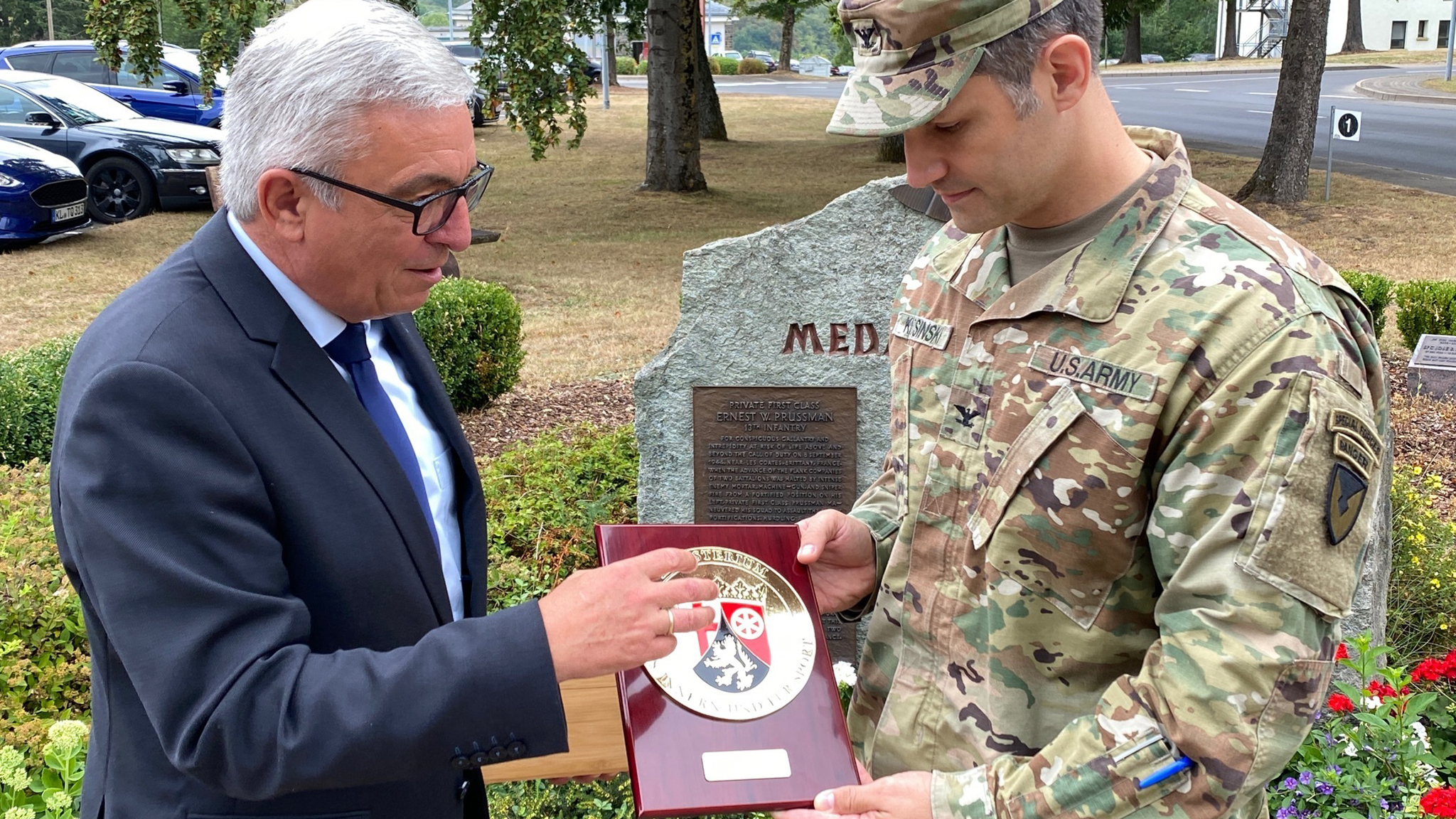 German state minister visits Baumholder Military Community