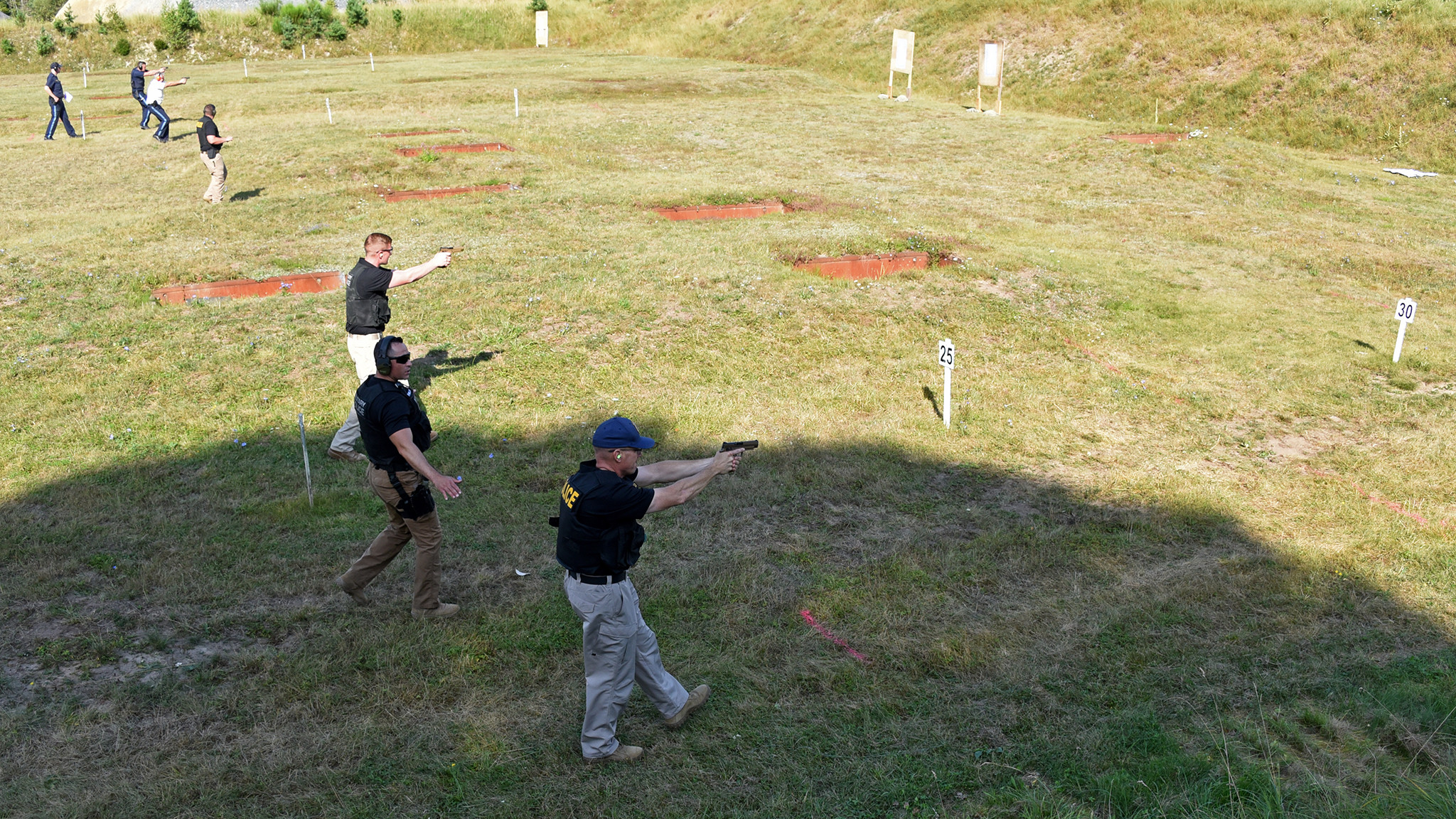 U.S. Military Police and German Polizei participate in friendship shoot