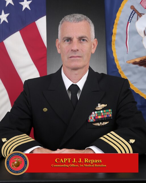 Captain Jeffrey. J. Repass > 1st Marine Logistics Group > Leaders