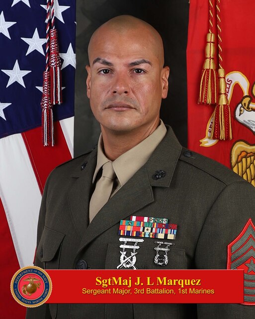Sergeant Major Jose L. Marquez > 1st Marine Division > Leaders
